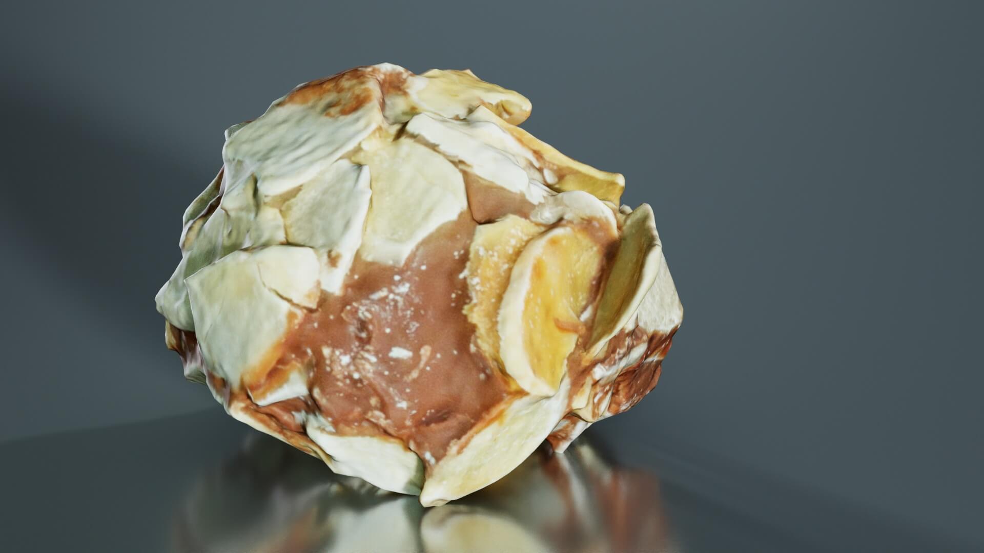 Nut Covered Praline - 3D Model by Polygonal Miniatures