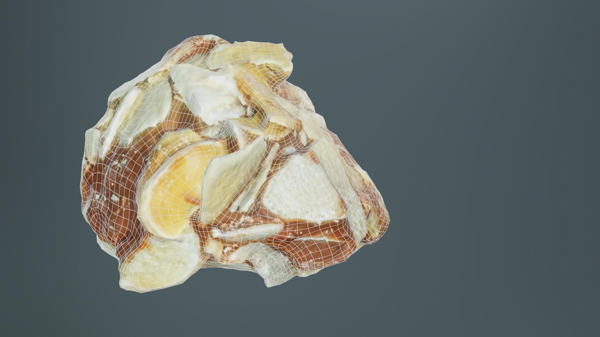 Nut Covered Praline - 3D Model by Polygonal Miniatures