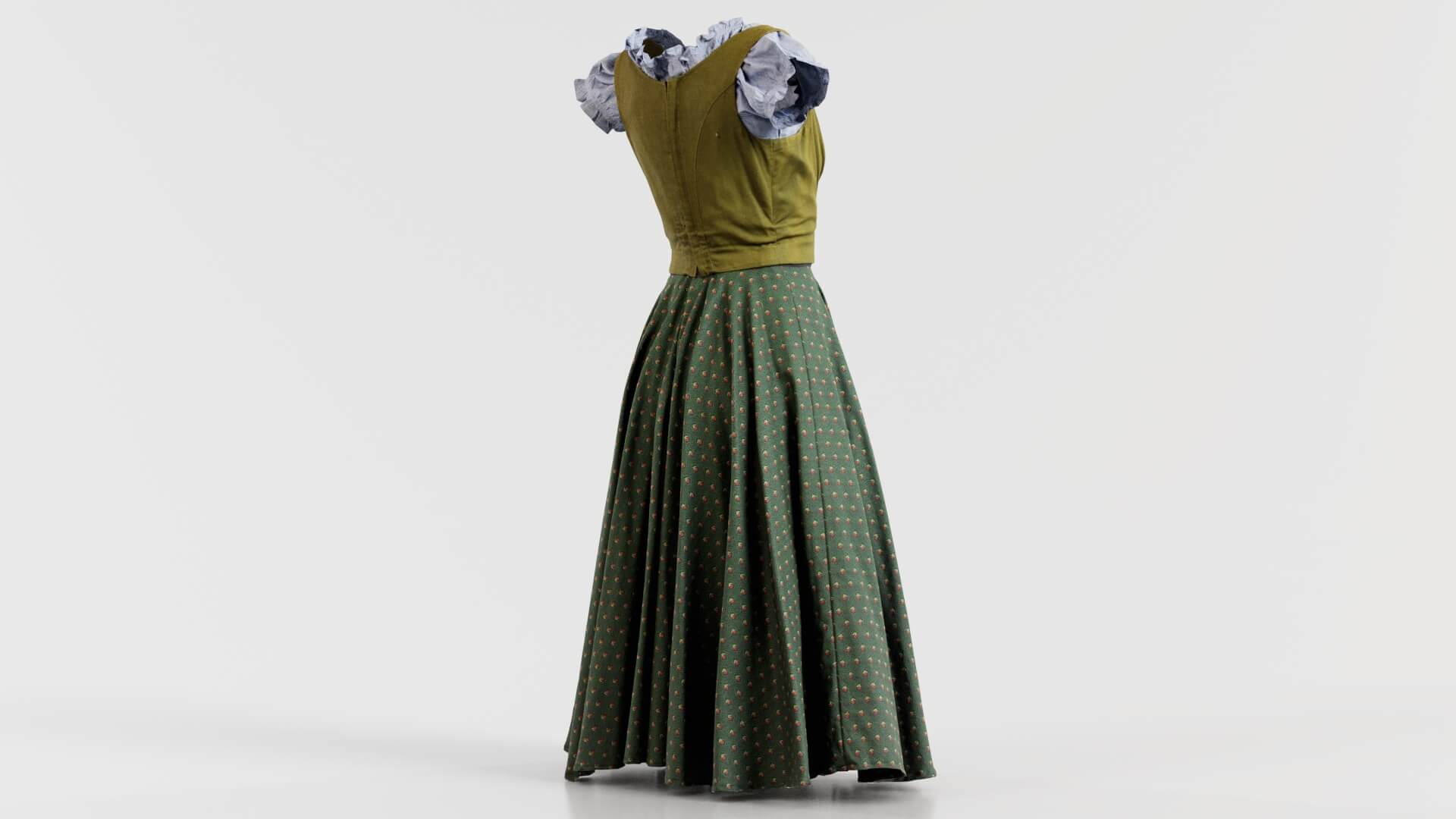 Oktoberfest Dress - 3D Model by Polygonal Miniatures