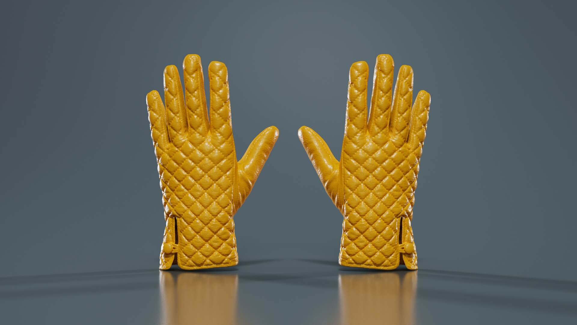 Padded Gloves - 3D Model by Polygonal Miniatures
