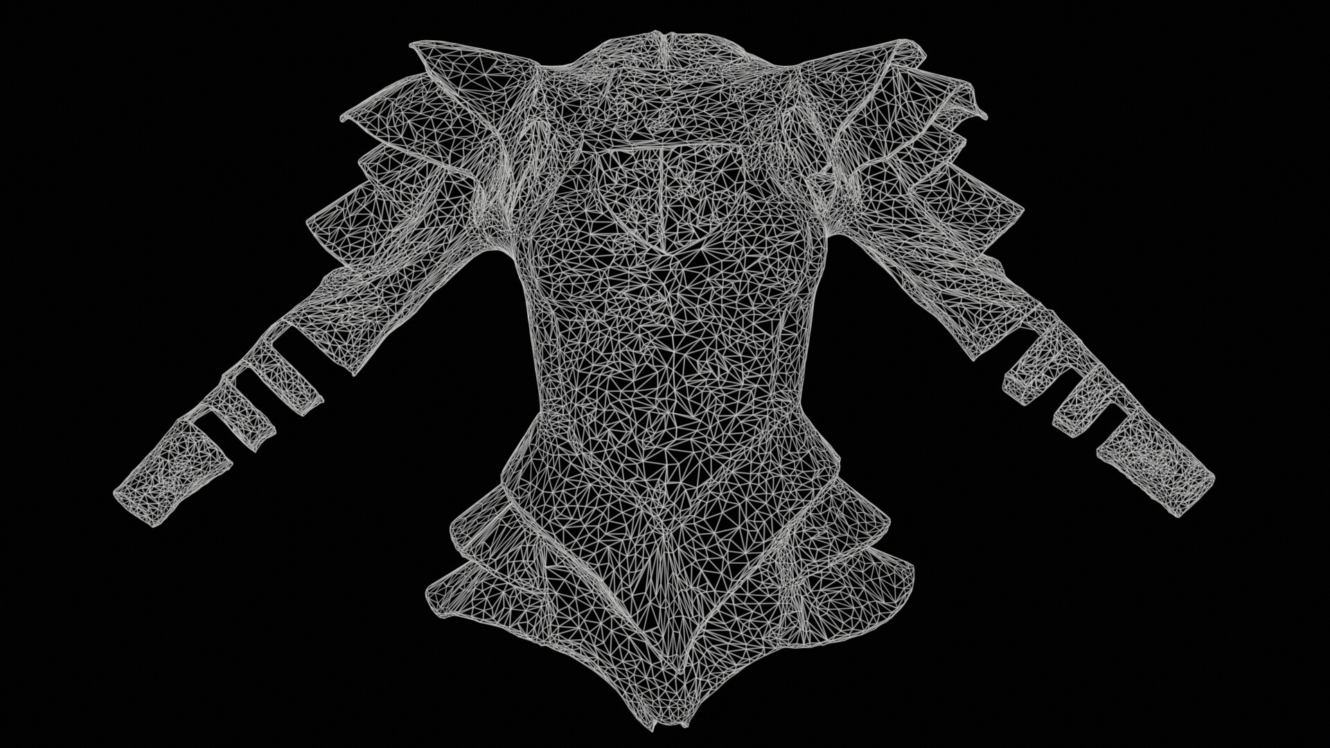 Pagode Bodysuit - 3D Model by Polygonal Miniatures