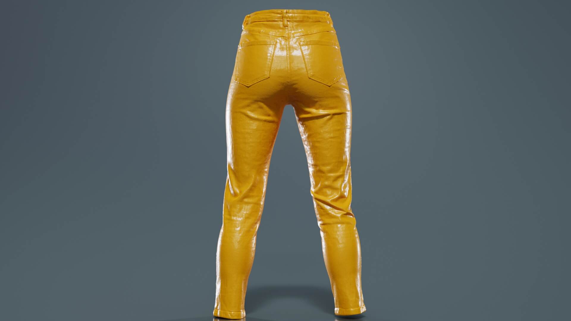 Patchy Jeans Trousers - 3D Model by Polygonal Miniatures