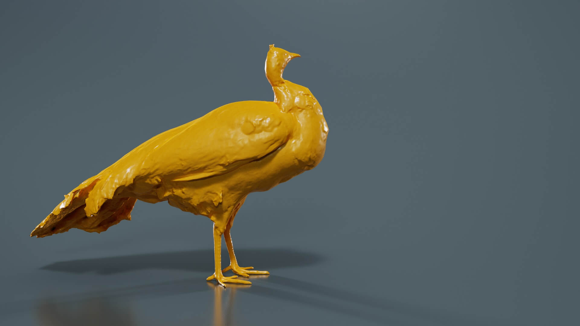 Peacock Peafowl - 3D Model by Polygonal Miniatures