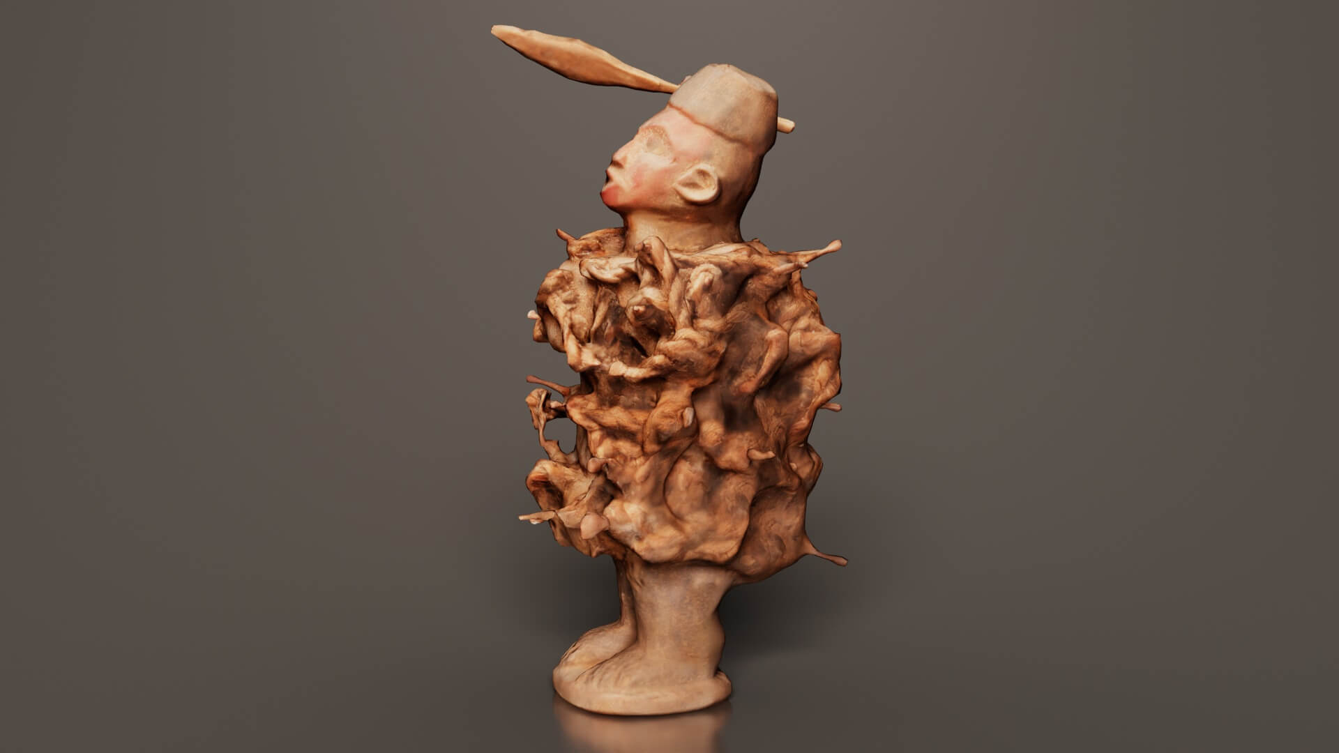 Pin Man Throwing Spear - 3D Model by Polygonal Miniatures