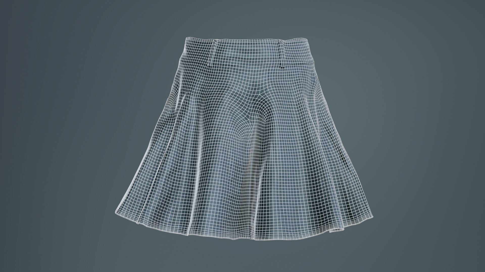 Plaid Skirt - 3D Model by Polygonal Miniatures