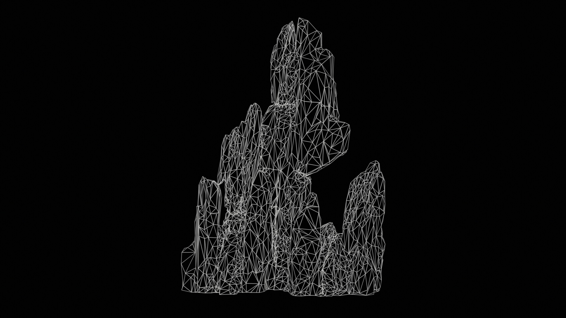 Pointy Rock 1 - 3D Model by Polygonal Miniatures