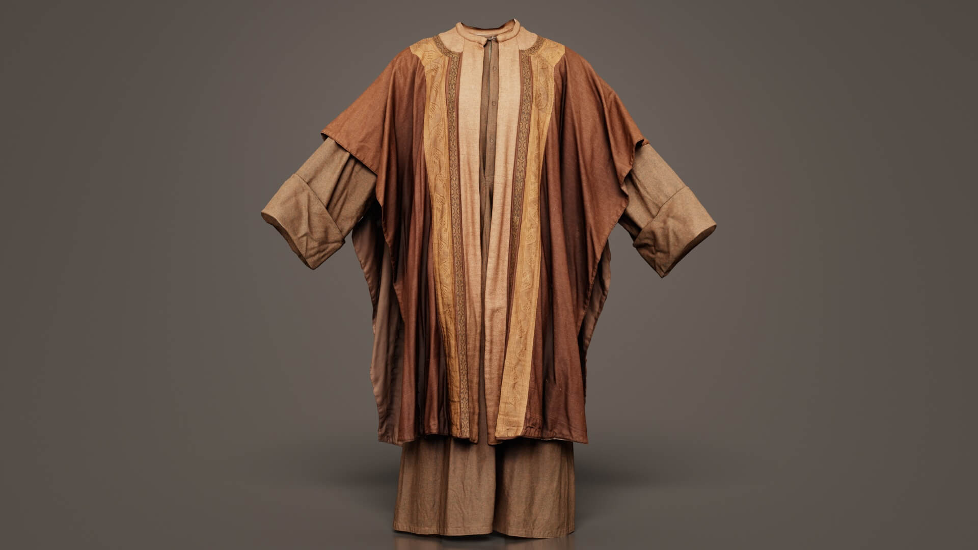 Priest Cape - 3D Model by Polygonal Miniatures