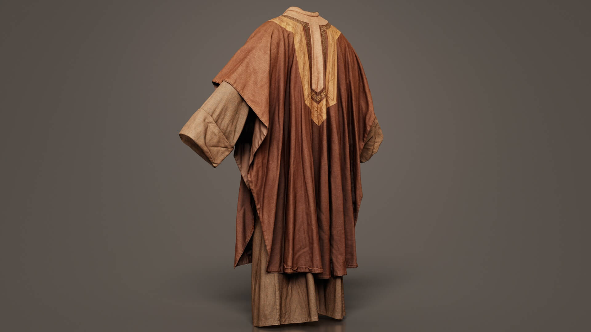 Priest Cape - 3D Model by Polygonal Miniatures