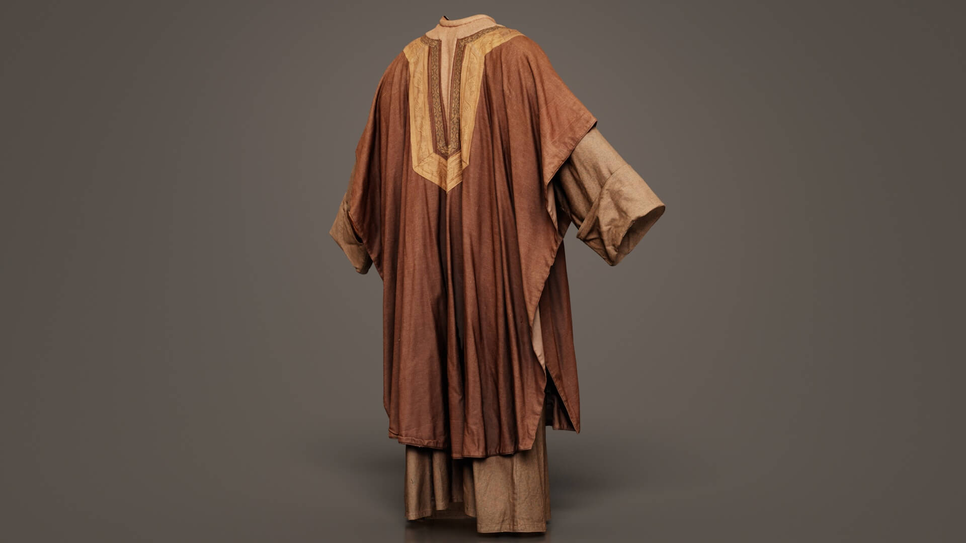 Priest Cape - 3D Model by Polygonal Miniatures