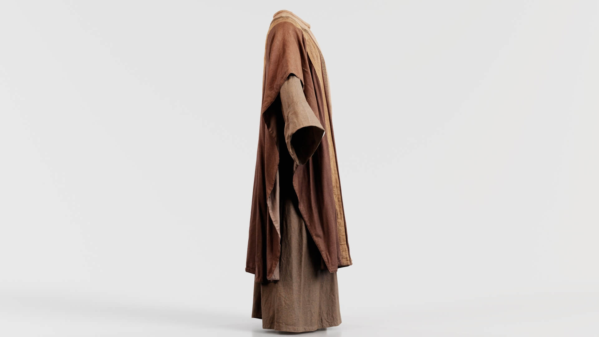 Priest Cape - 3D Model by Polygonal Miniatures