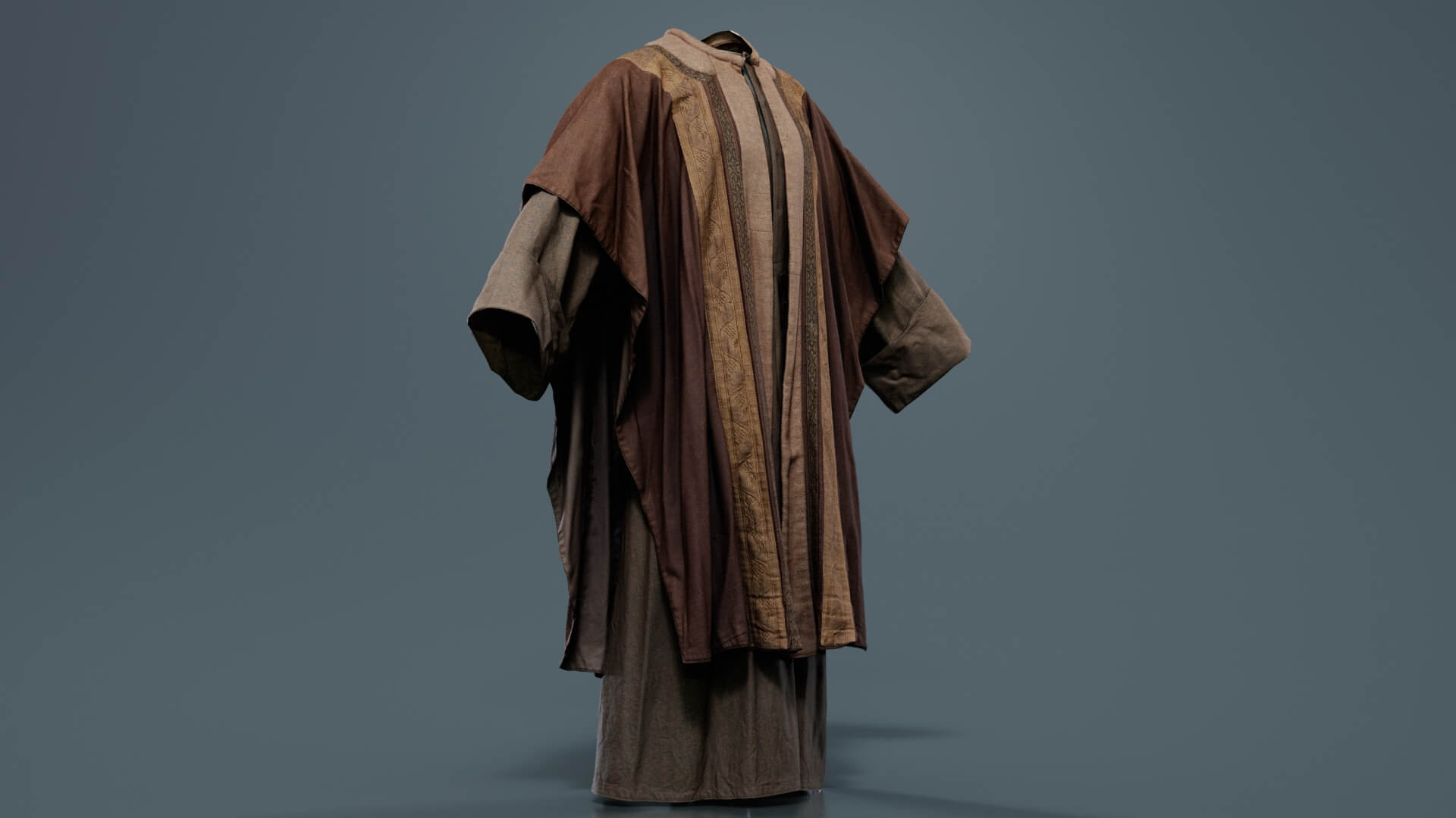 Priest Cape - 3D Model by Polygonal Miniatures