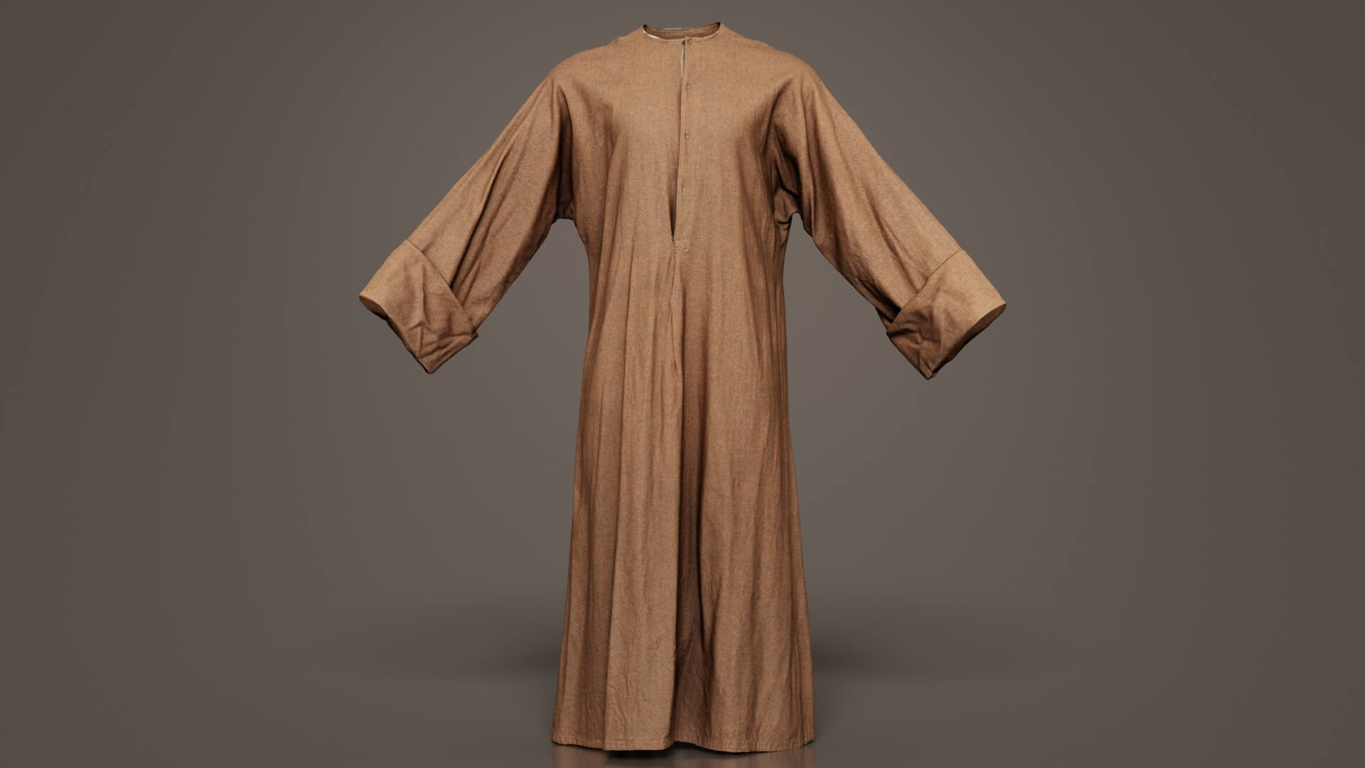 Priest Robe - 3D Model by Polygonal Miniatures