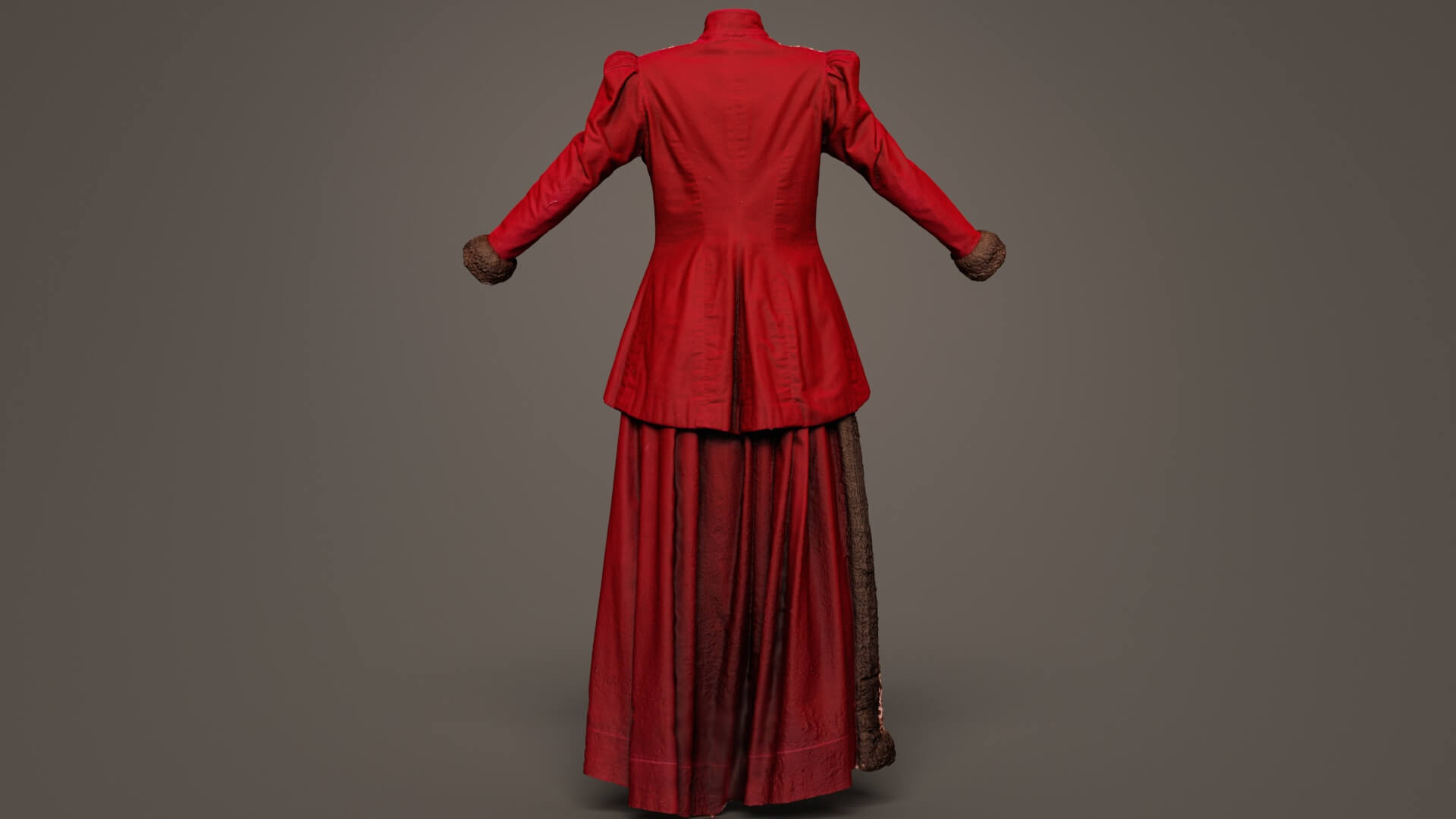 Queen Dress - 3D Model by Polygonal Miniatures