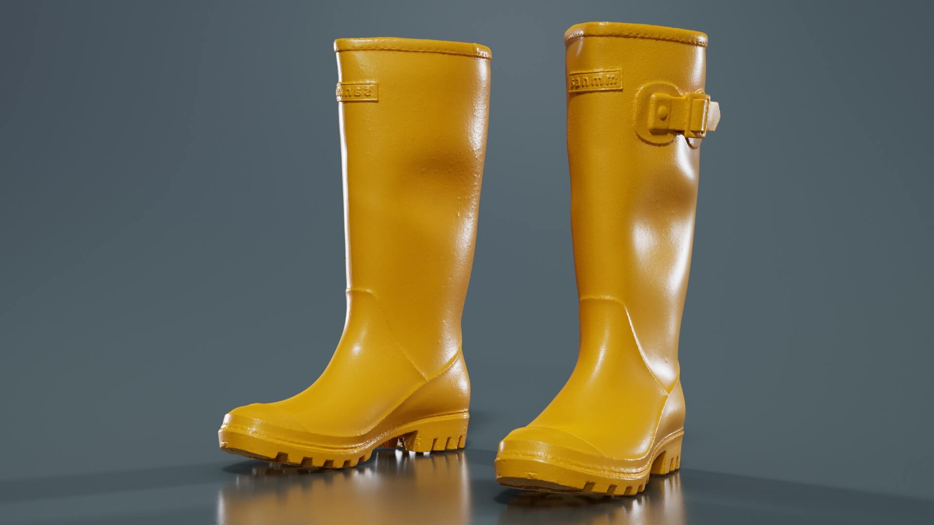 Rain Boots - 3D Model by Polygonal Miniatures