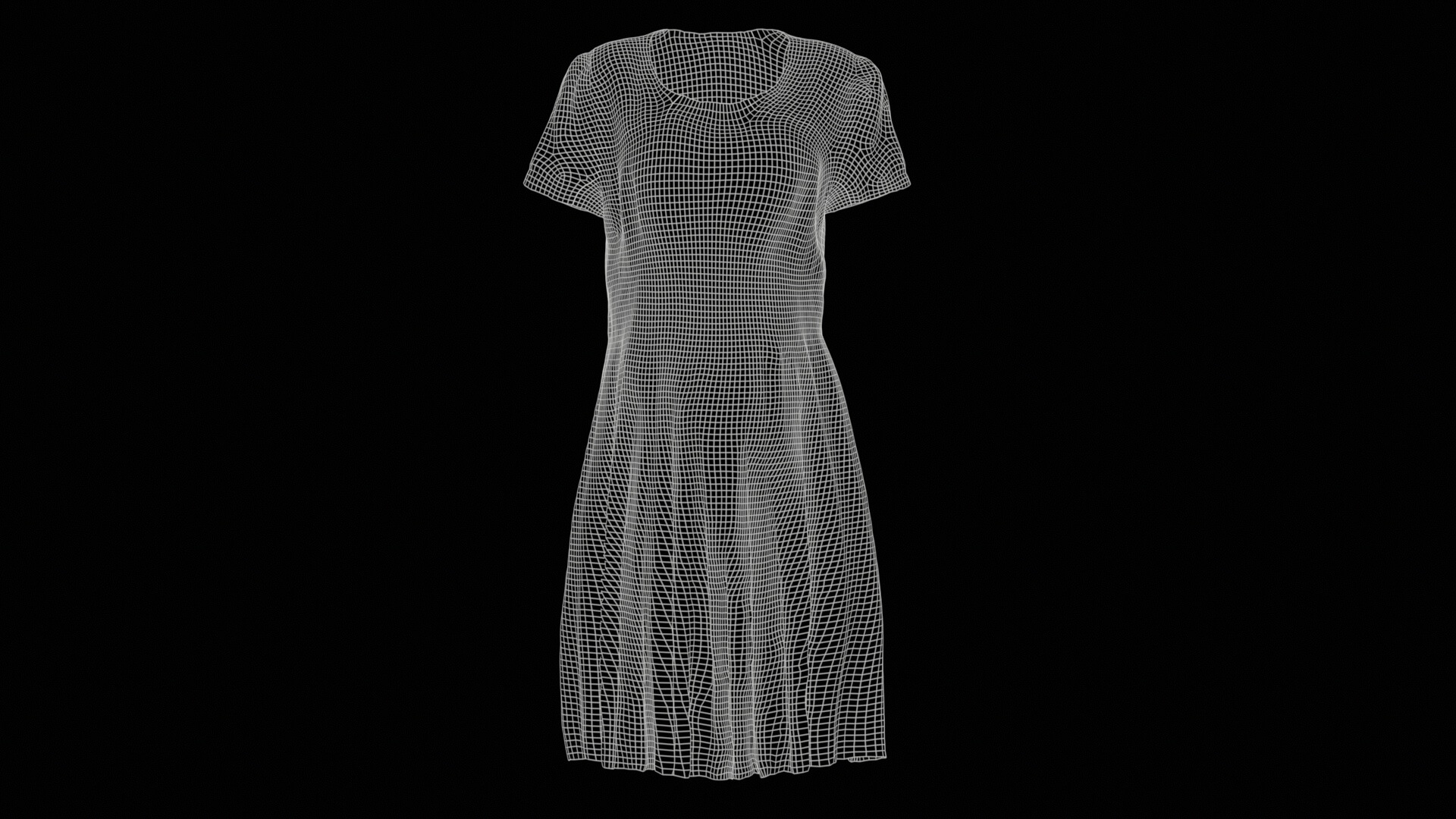 Red Fold Dress - 3D Model by Polygonal Miniatures