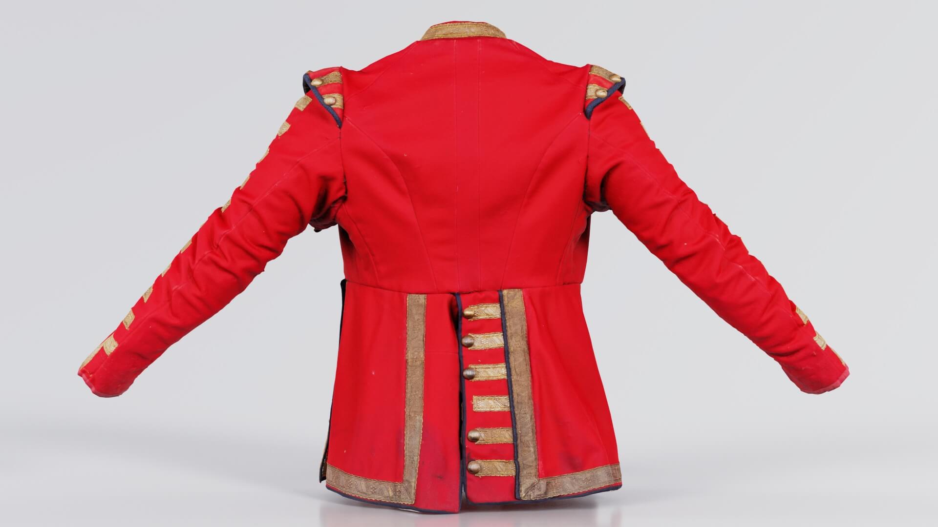 Red Stud Jacket - 3D Model by Polygonal Miniatures