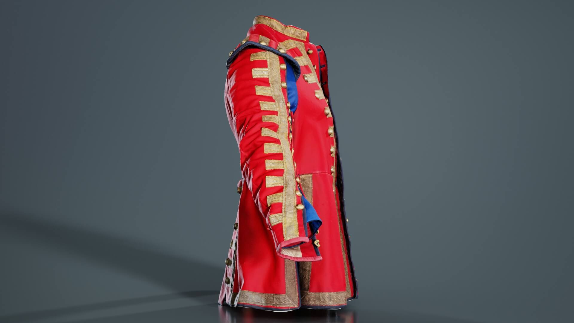 Red Stud Jacket - 3D Model by Polygonal Miniatures