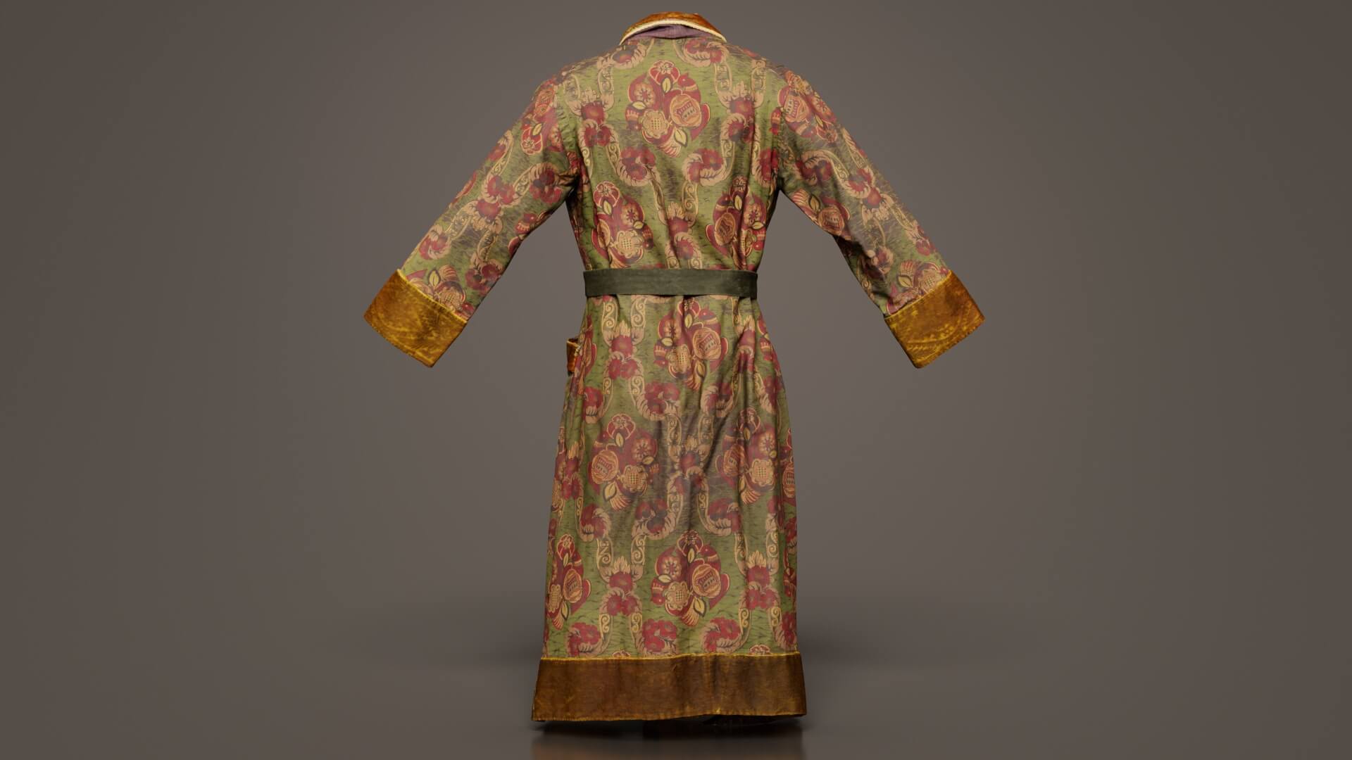 Robe Historic Detailed Closed - 3D Model by Polygonal Miniatures