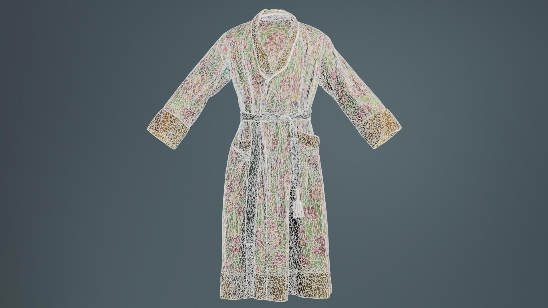 Robe Historic Detailed Closed - 3D Model by Polygonal Miniatures