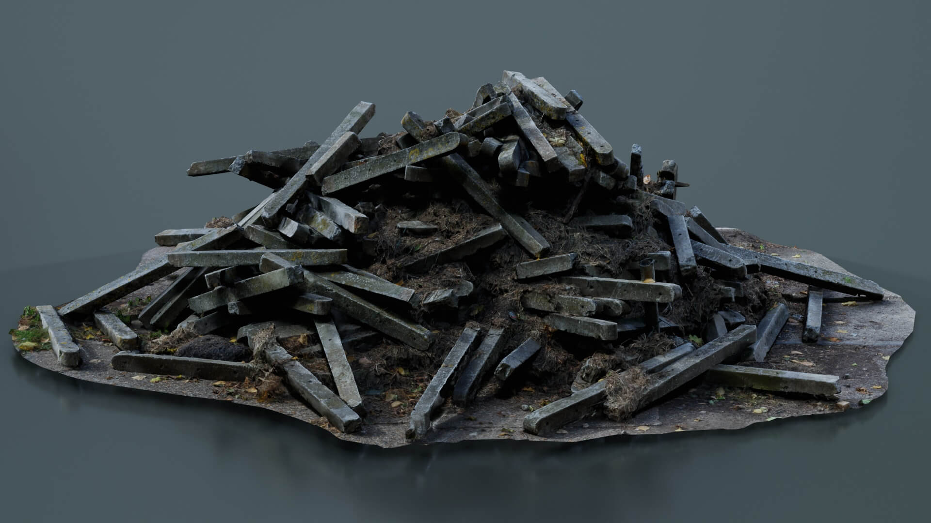 Rubble 01 - 3D Model by Polygonal Miniatures