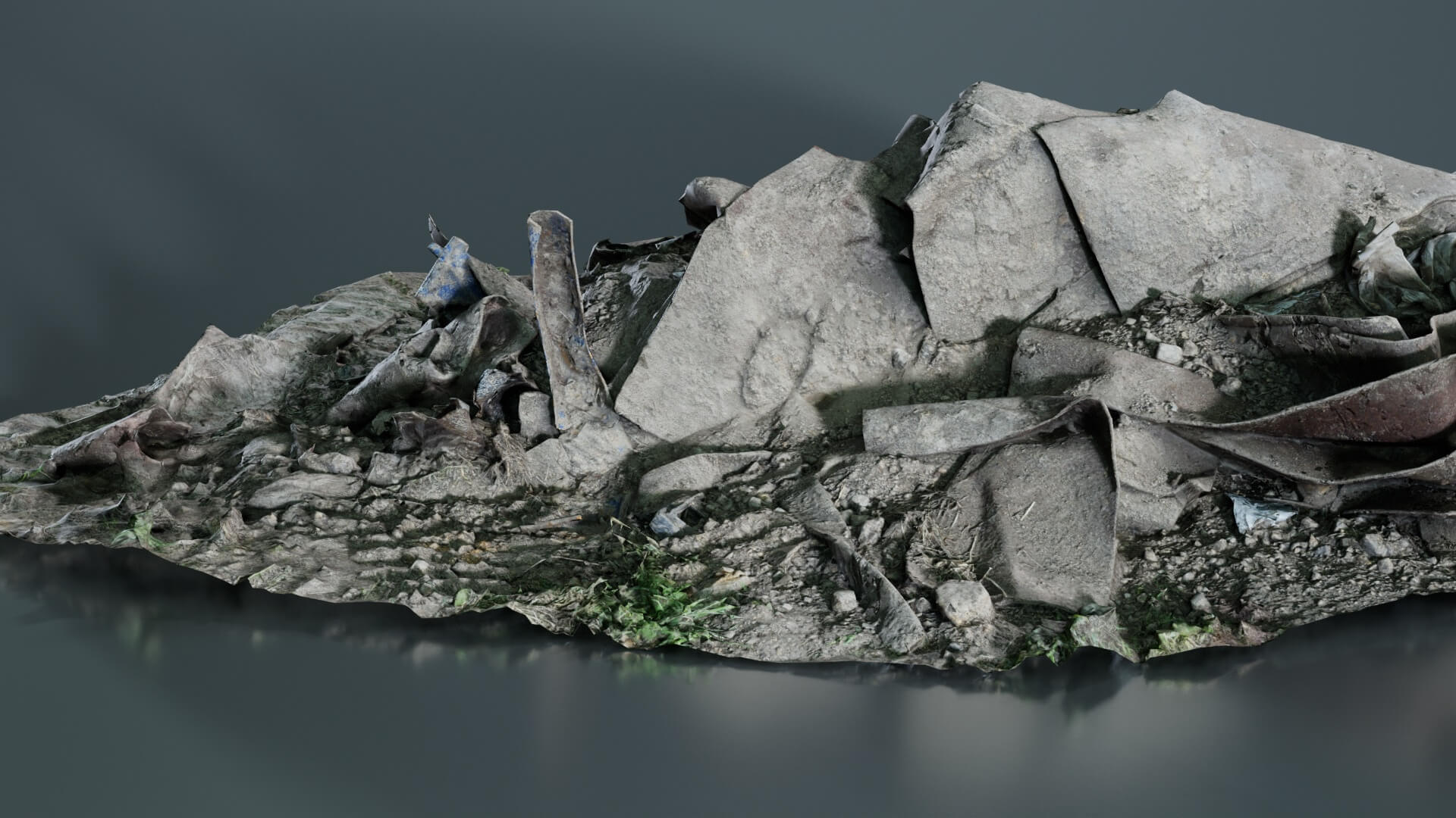 Rubble 02 - 3D Model by Polygonal Miniatures