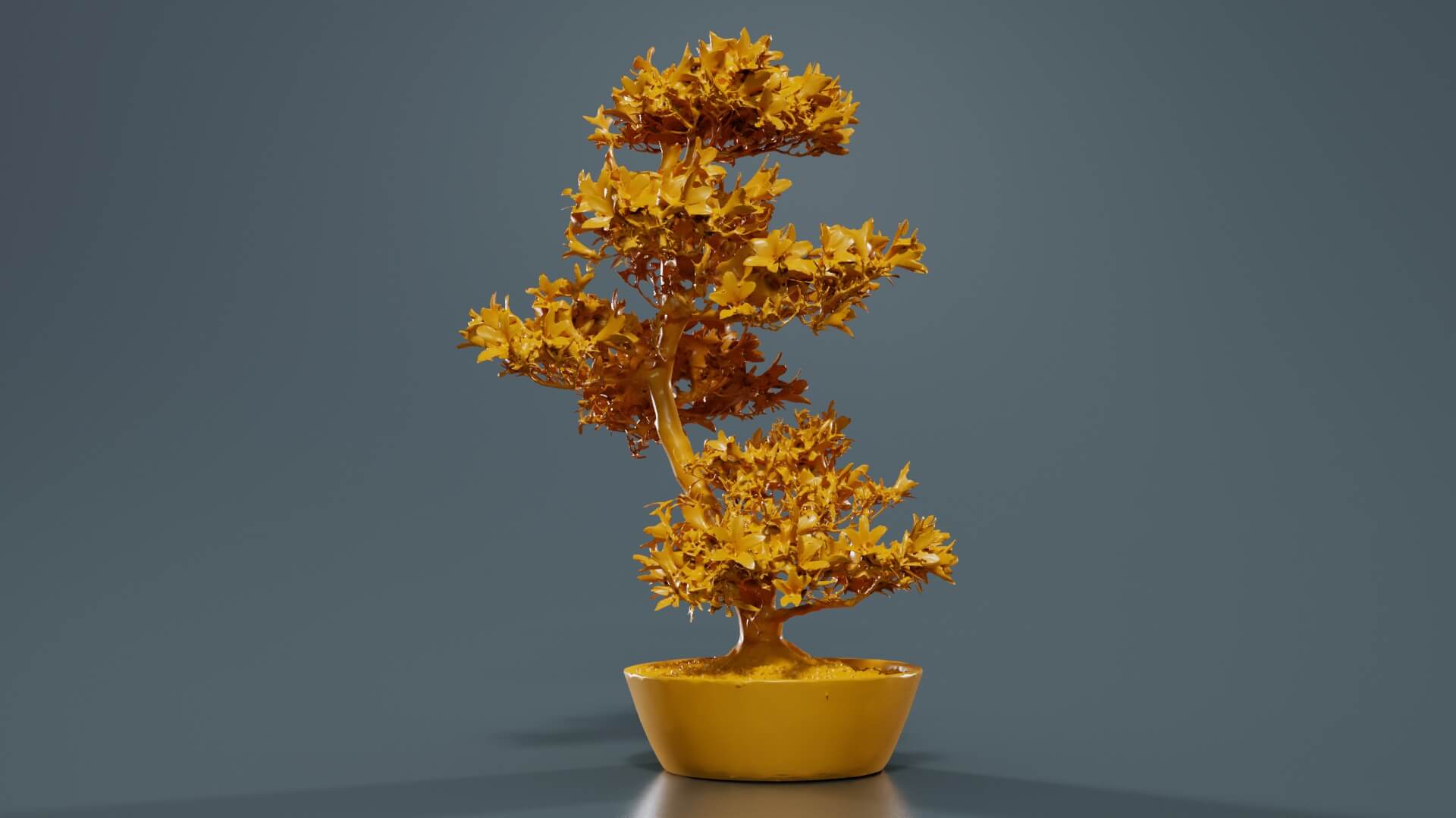 Satsuki Azalea Large Cluster Red Rhododendron Indicum Bonsai Tree - 3D ...