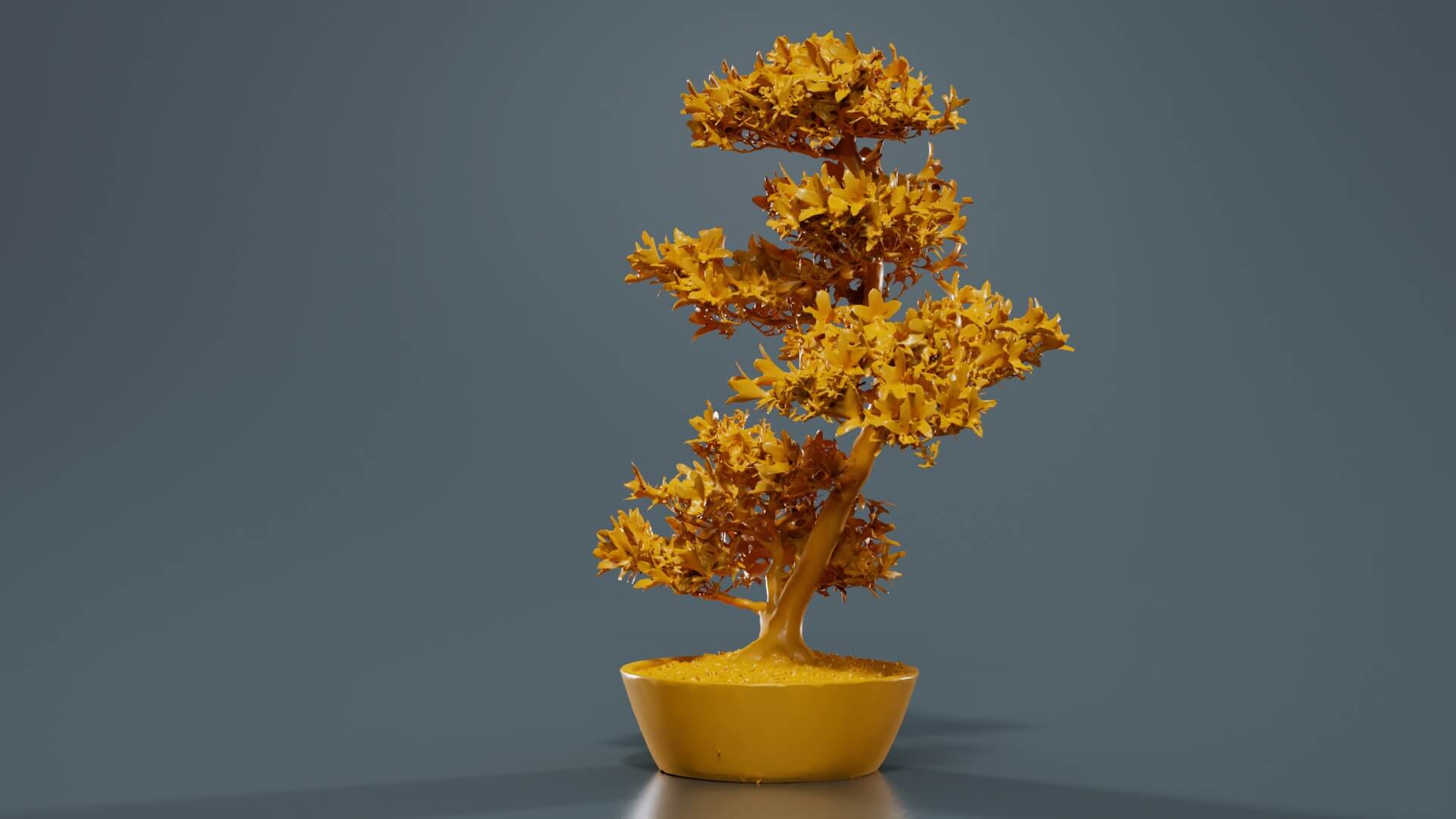 Satsuki Azalea Large Cluster Red Rhododendron Indicum Bonsai Tree - 3D ...