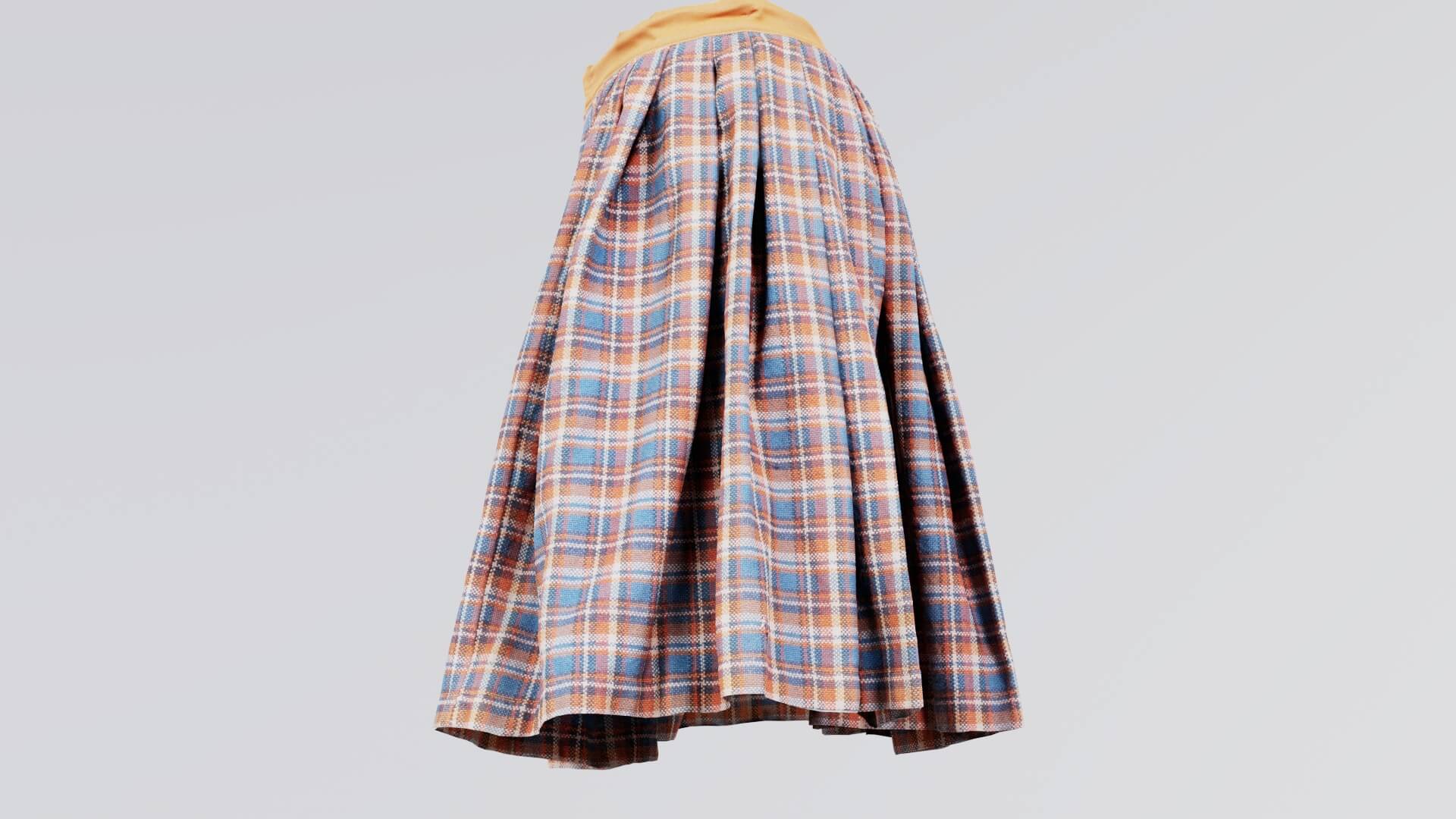 Scottish Kilt A - 3D Model by Polygonal Miniatures