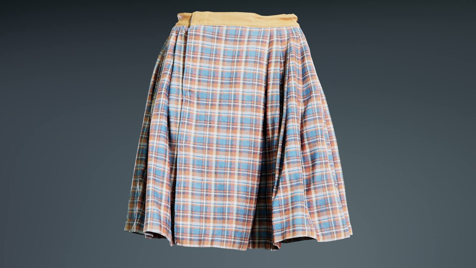 Scottish Kilt A - 3D Model by Polygonal Miniatures