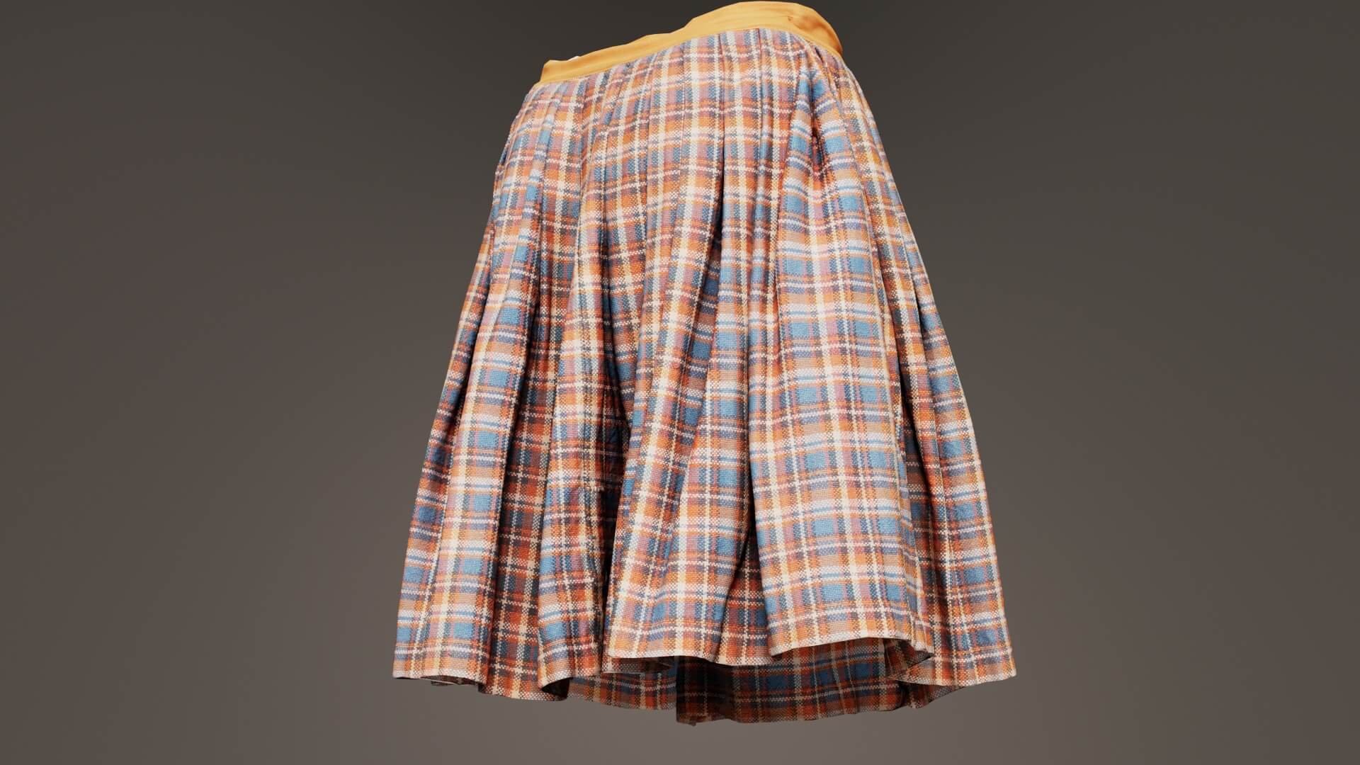 Scottish Kilt A - 3D Model by Polygonal Miniatures