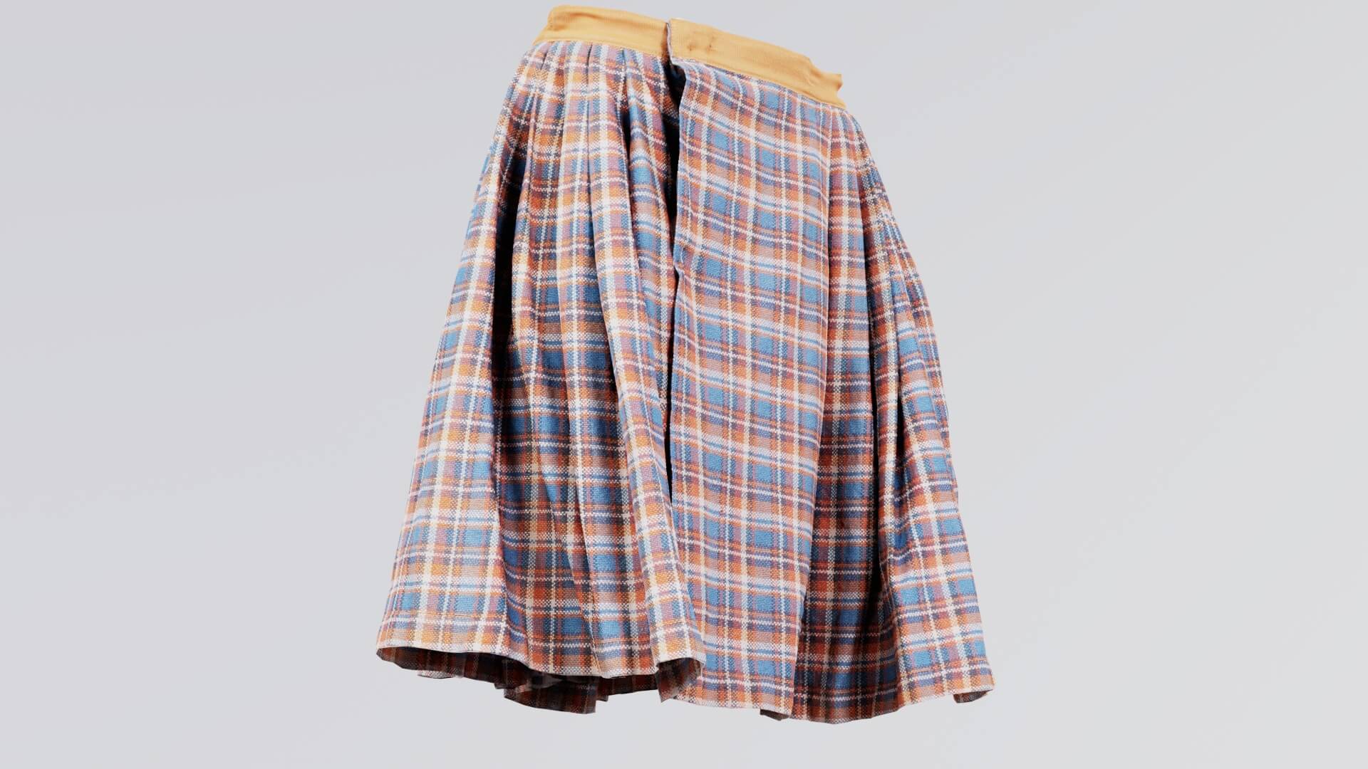 Scottish Kilt A - 3D Model by Polygonal Miniatures