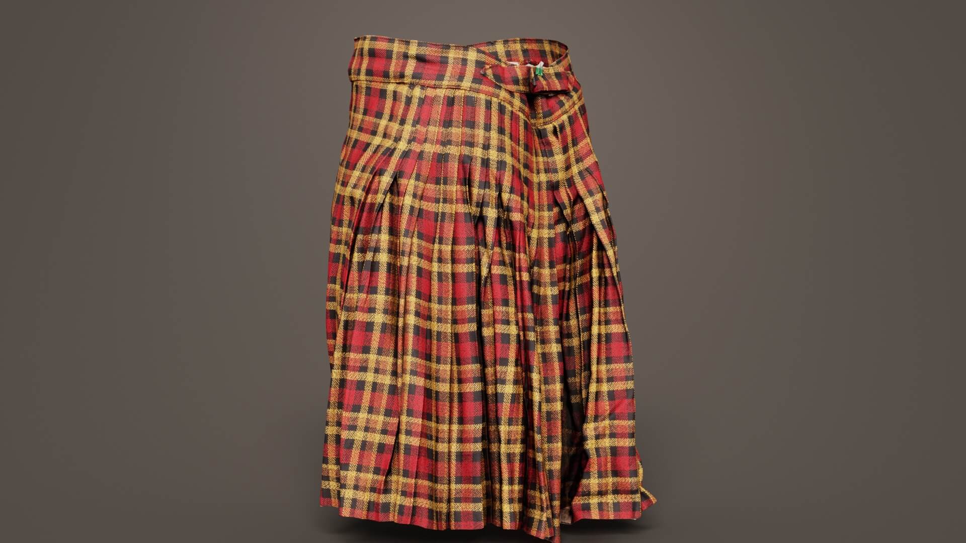 Scottish Kilt B - 3D Model by Polygonal Miniatures
