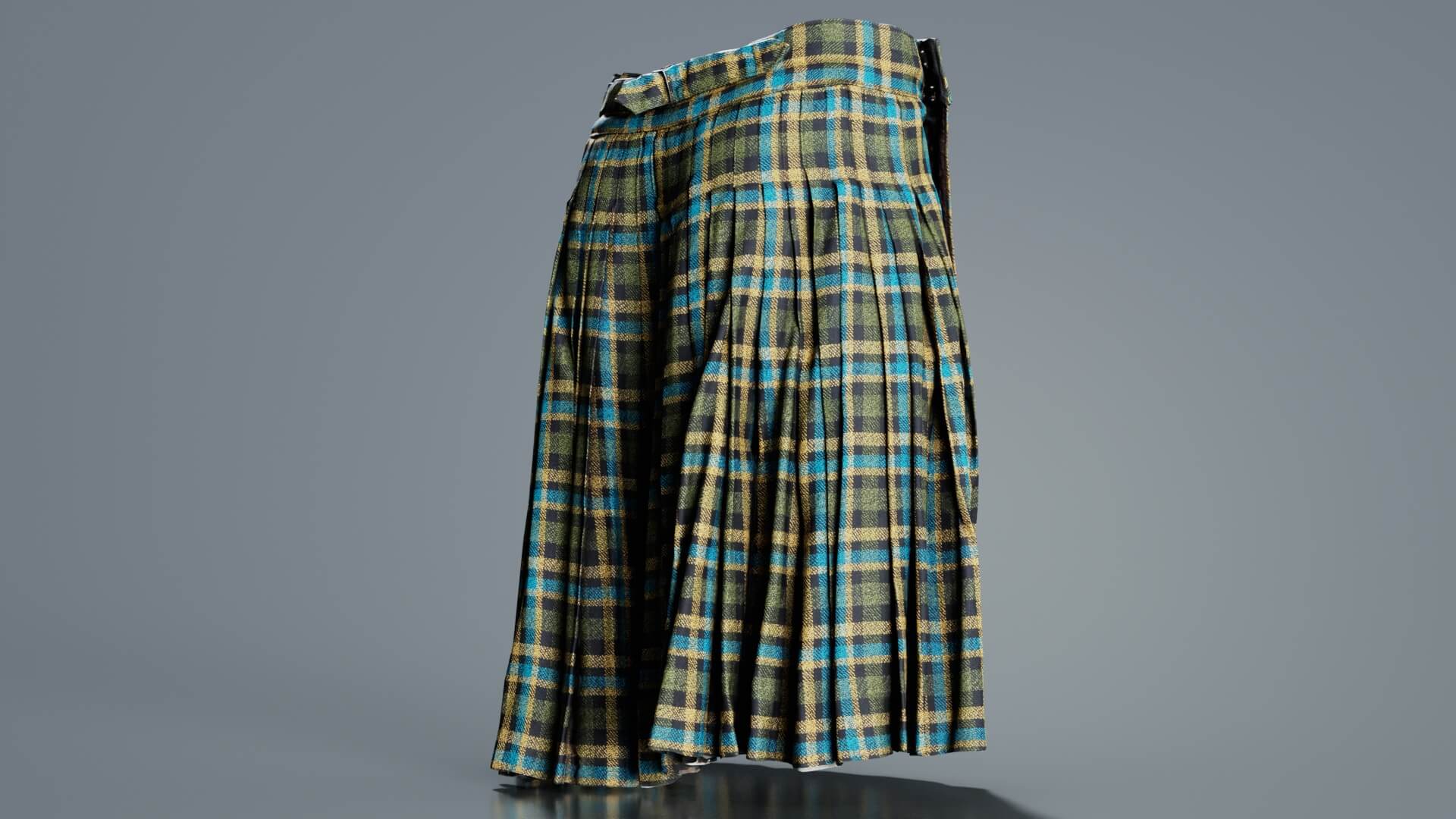 Scottish Kilt C - 3D Model by Polygonal Miniatures
