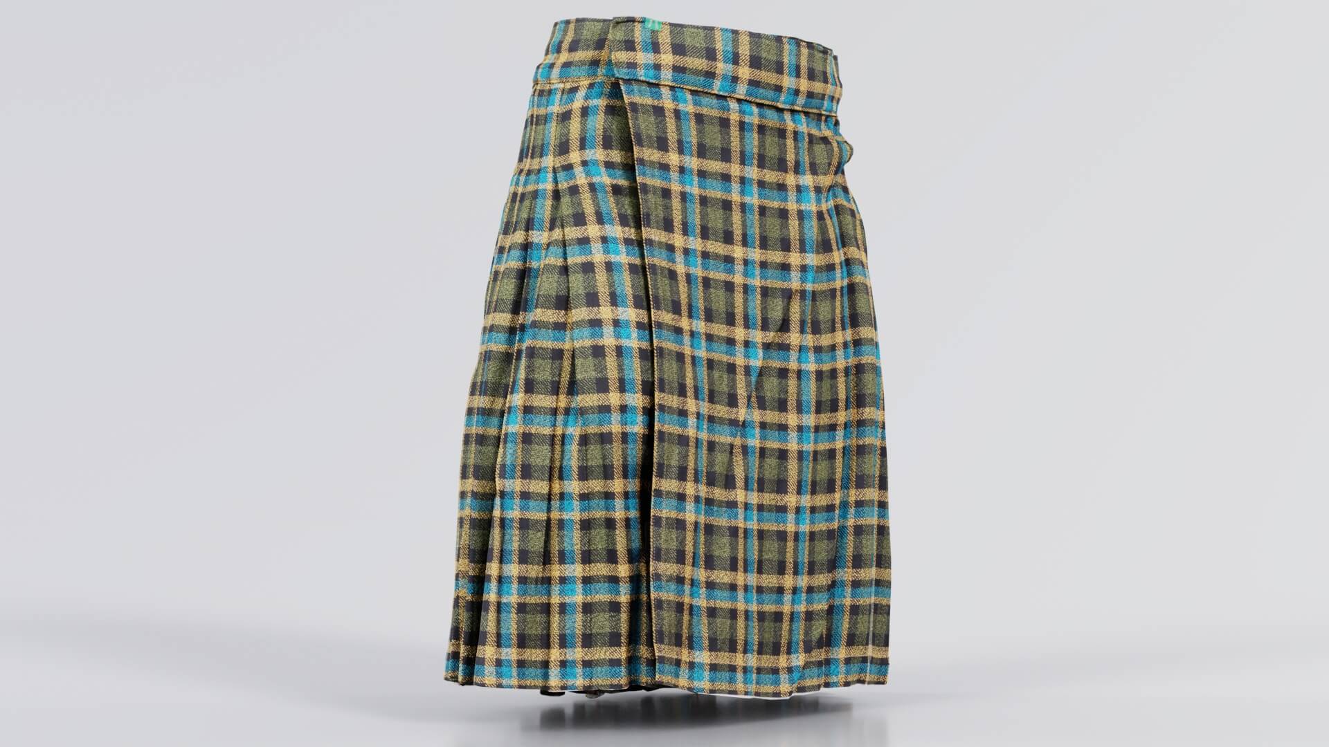 Scottish Kilt C - 3D Model by Polygonal Miniatures