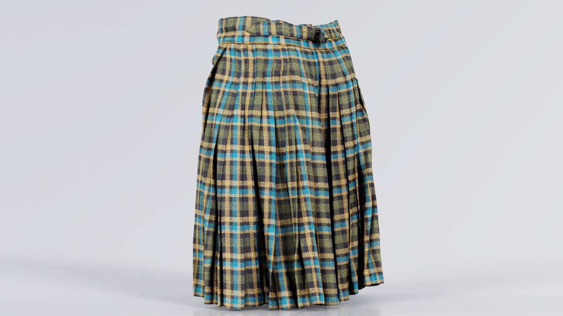 Scottish Kilt C - 3D Model by Polygonal Miniatures