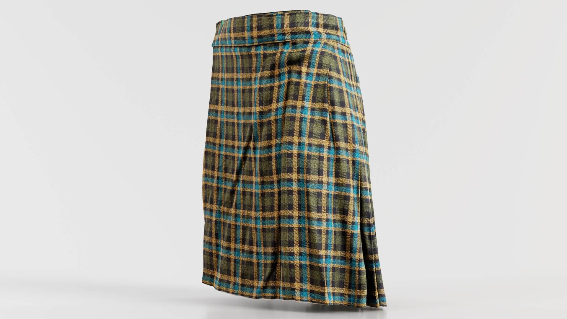 Scottish Kilt C - 3D Model by Polygonal Miniatures