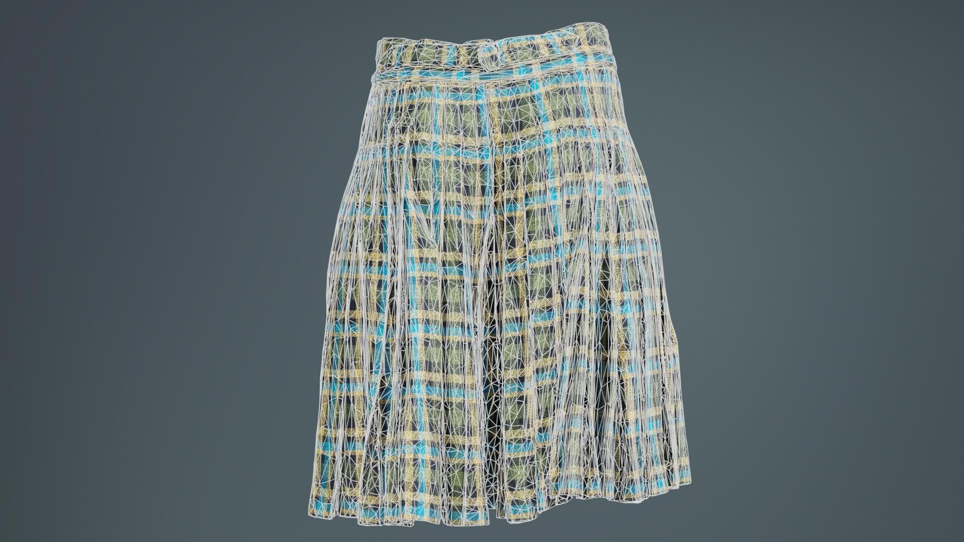 Scottish Kilt C - 3D Model by Polygonal Miniatures