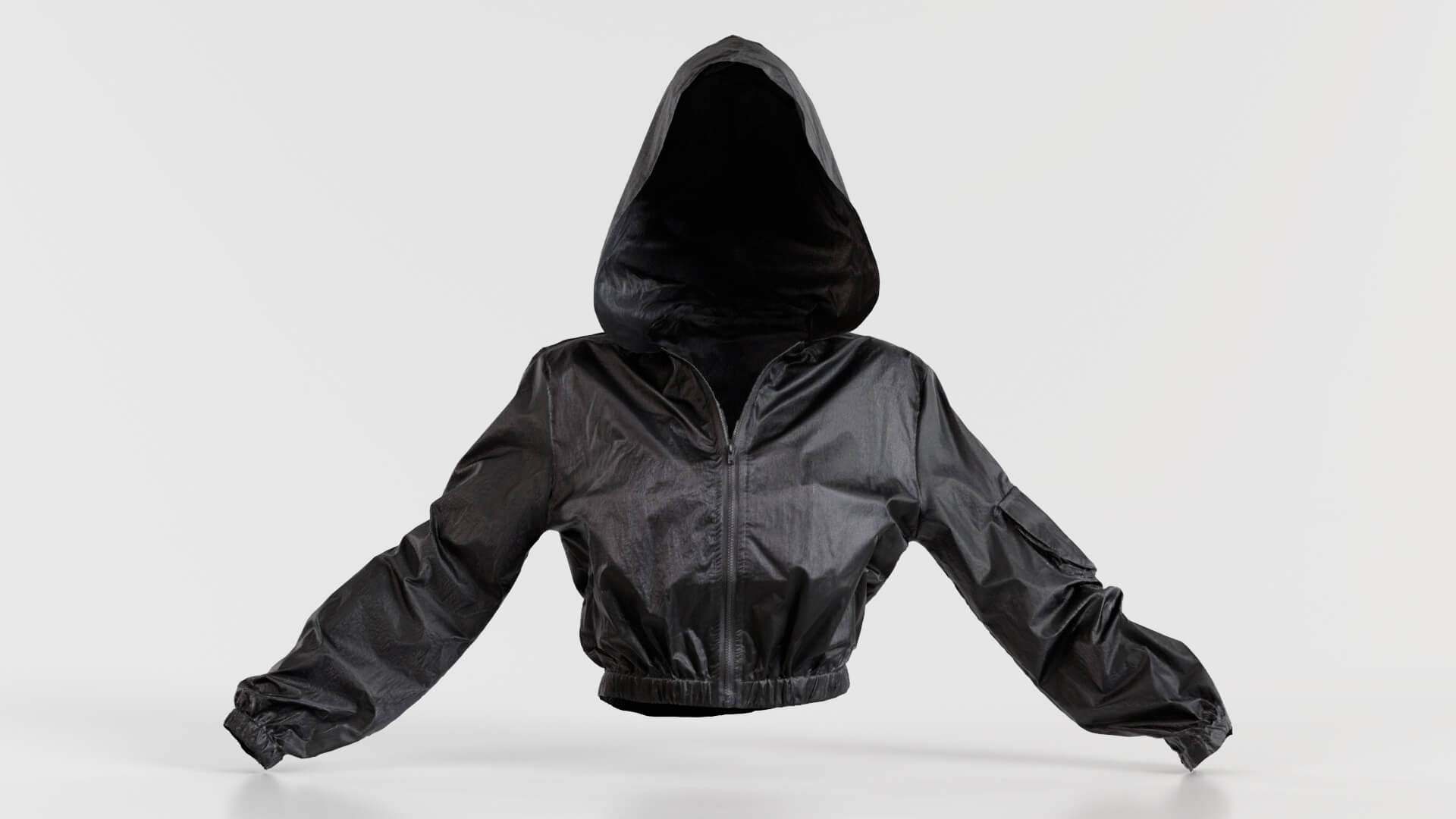 Shiny Hoodie Jacket - 3D Model by Polygonal Miniatures