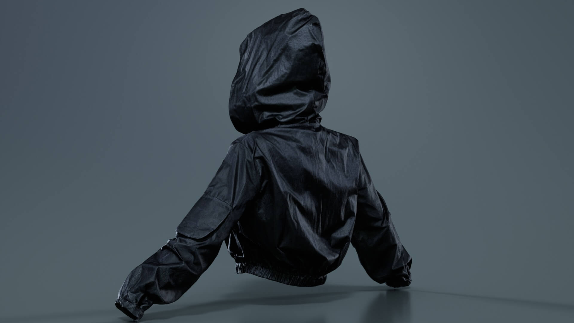 Shiny Hoodie Jacket - 3D Model by Polygonal Miniatures