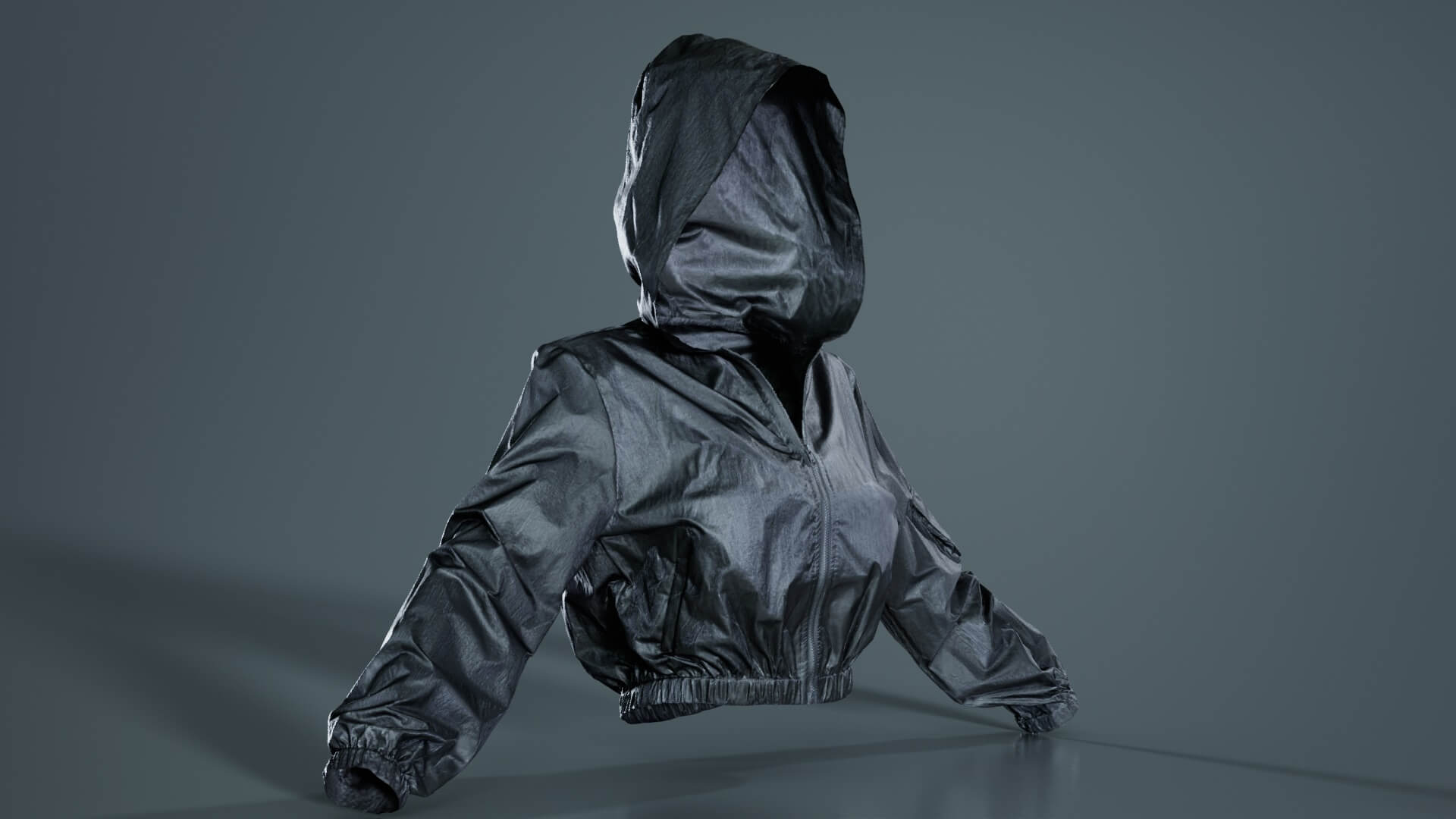 Shiny Hoodie Jacket - 3D Model by Polygonal Miniatures