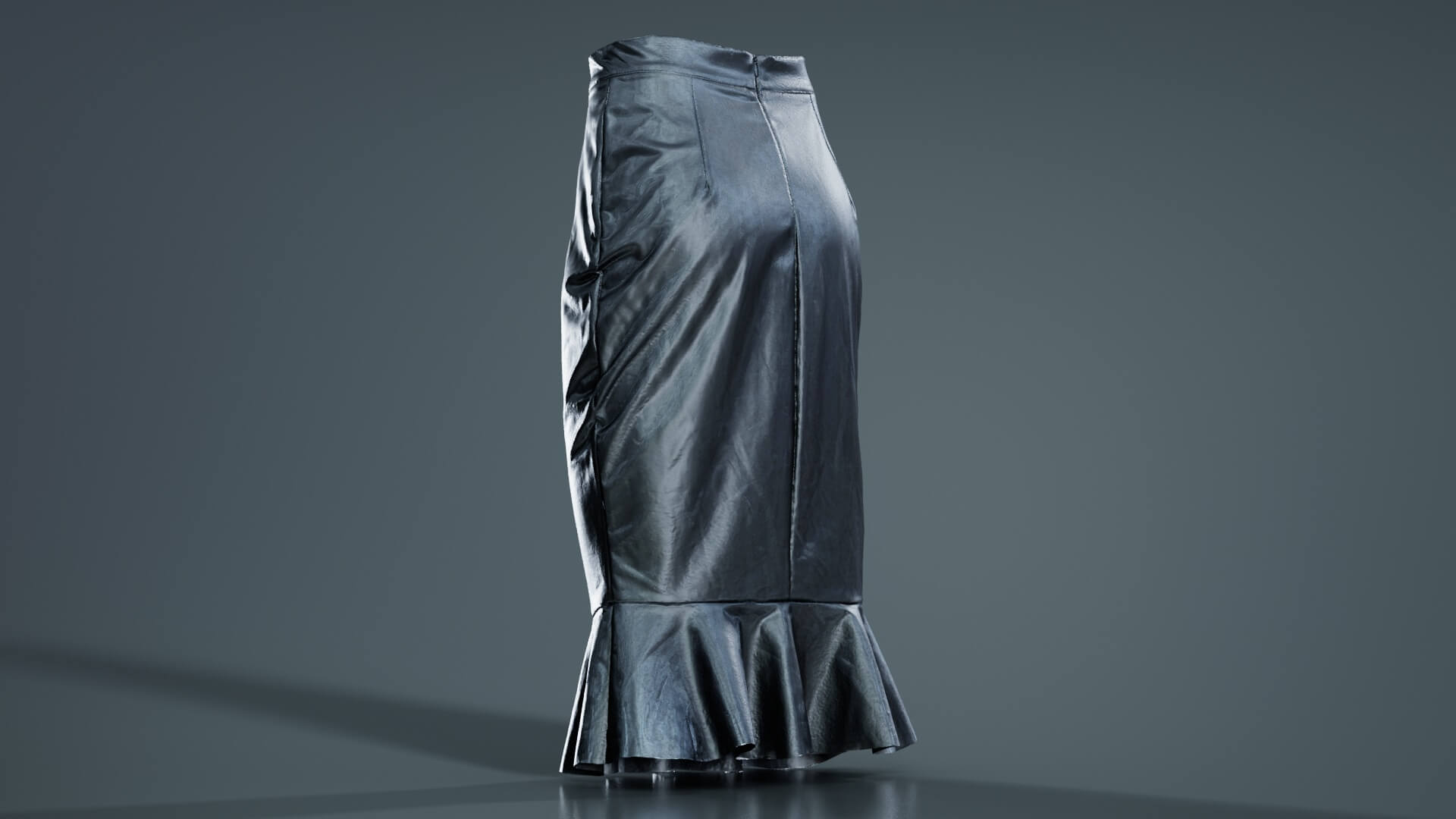 Shiny Mermaid Skirt - 3D Model by Polygonal Miniatures