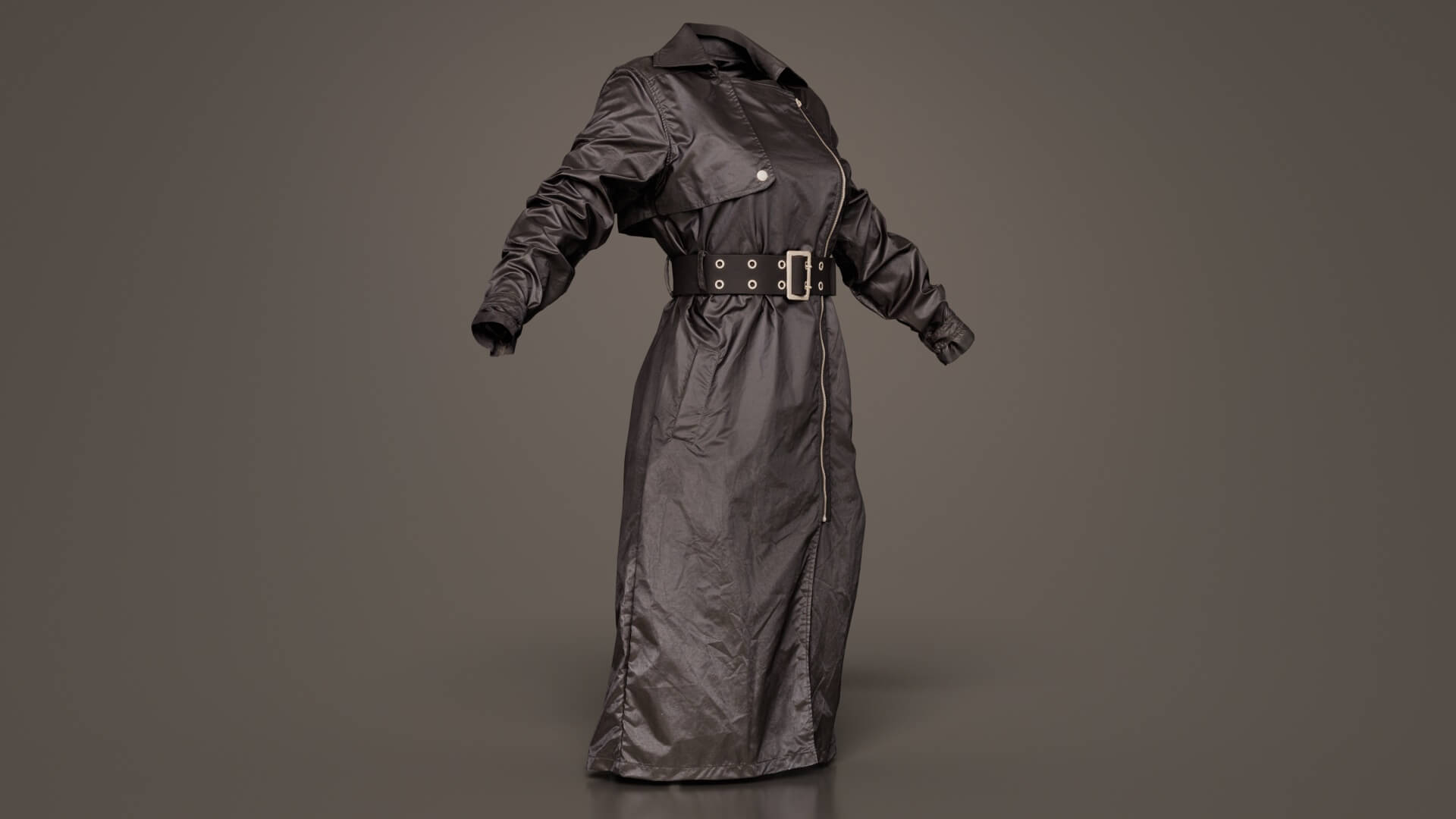Shiny Trench - 3D Model by Polygonal Miniatures