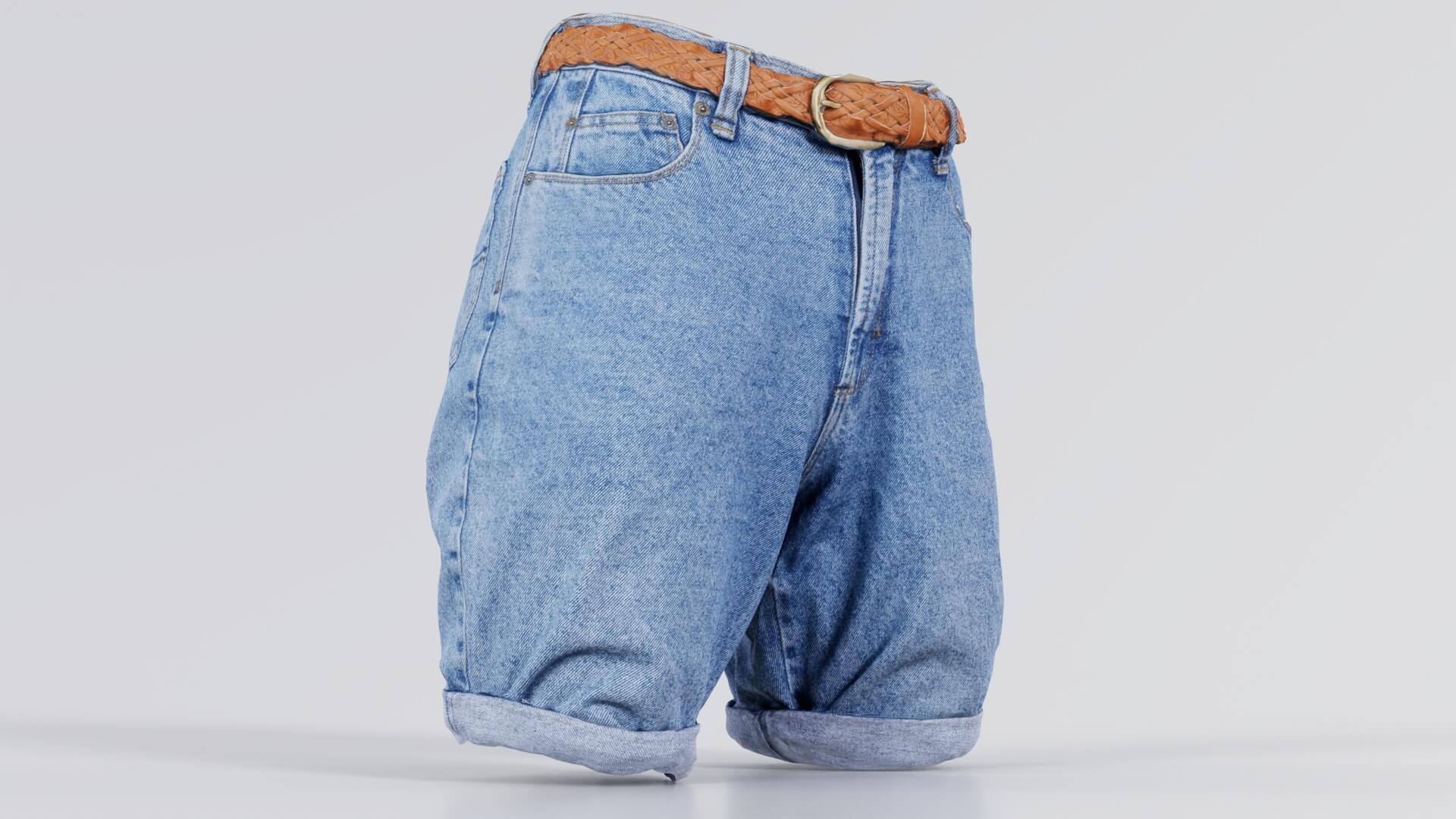 Short Jeans Belt - 3D Model by Polygonal Miniatures