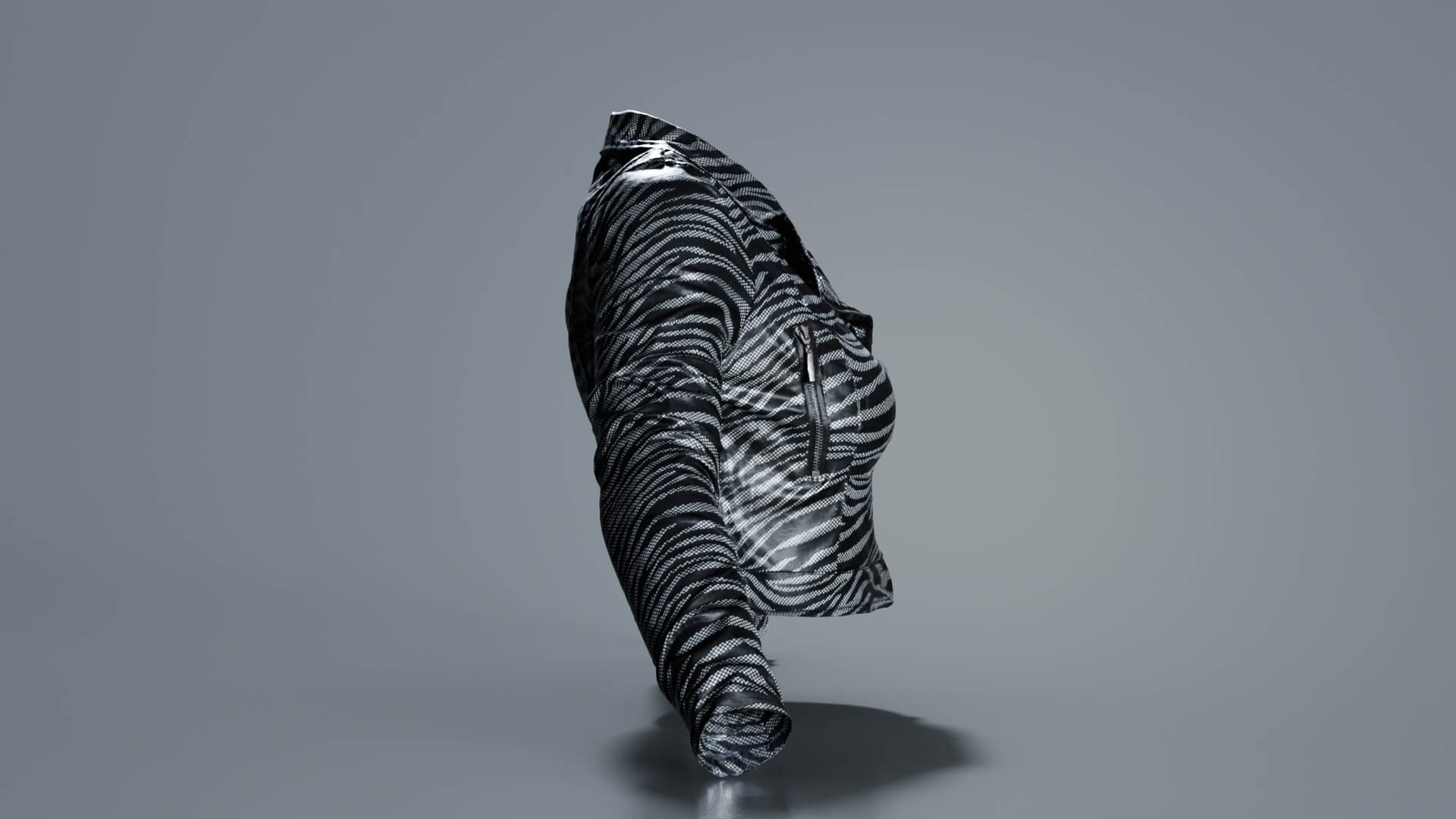Silver Zebra Jacket - 3D Model by Polygonal Miniatures