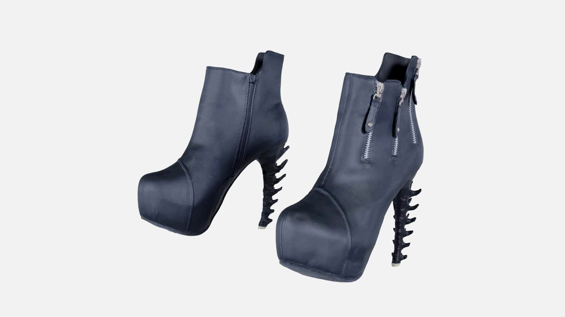 Skeleton Heels - 3D Model by Polygonal Miniatures