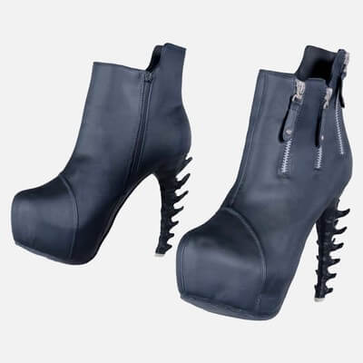 Skeleton Heels - 3D Model by Polygonal Miniatures