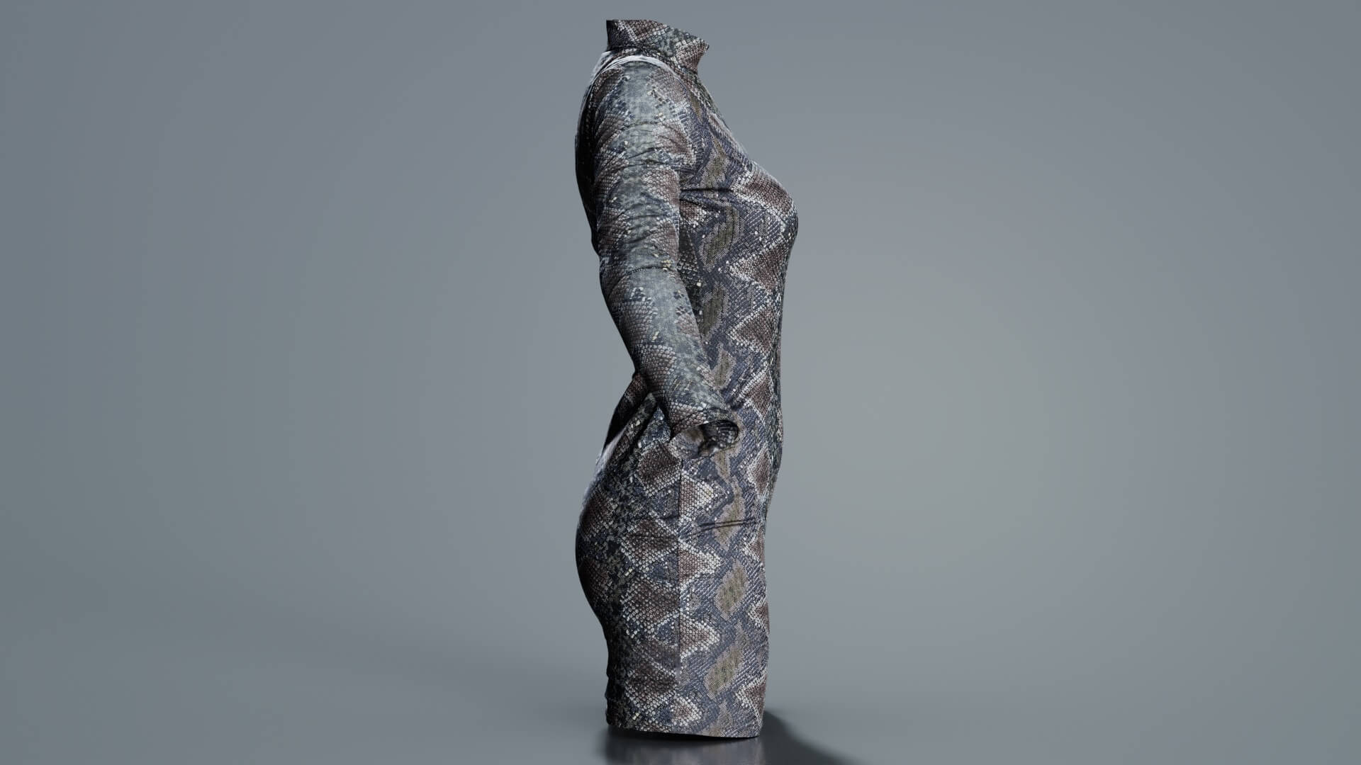 Snake Dress - 3D Model by Polygonal Miniatures