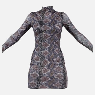 Snake Dress - 3D Model by Polygonal Miniatures