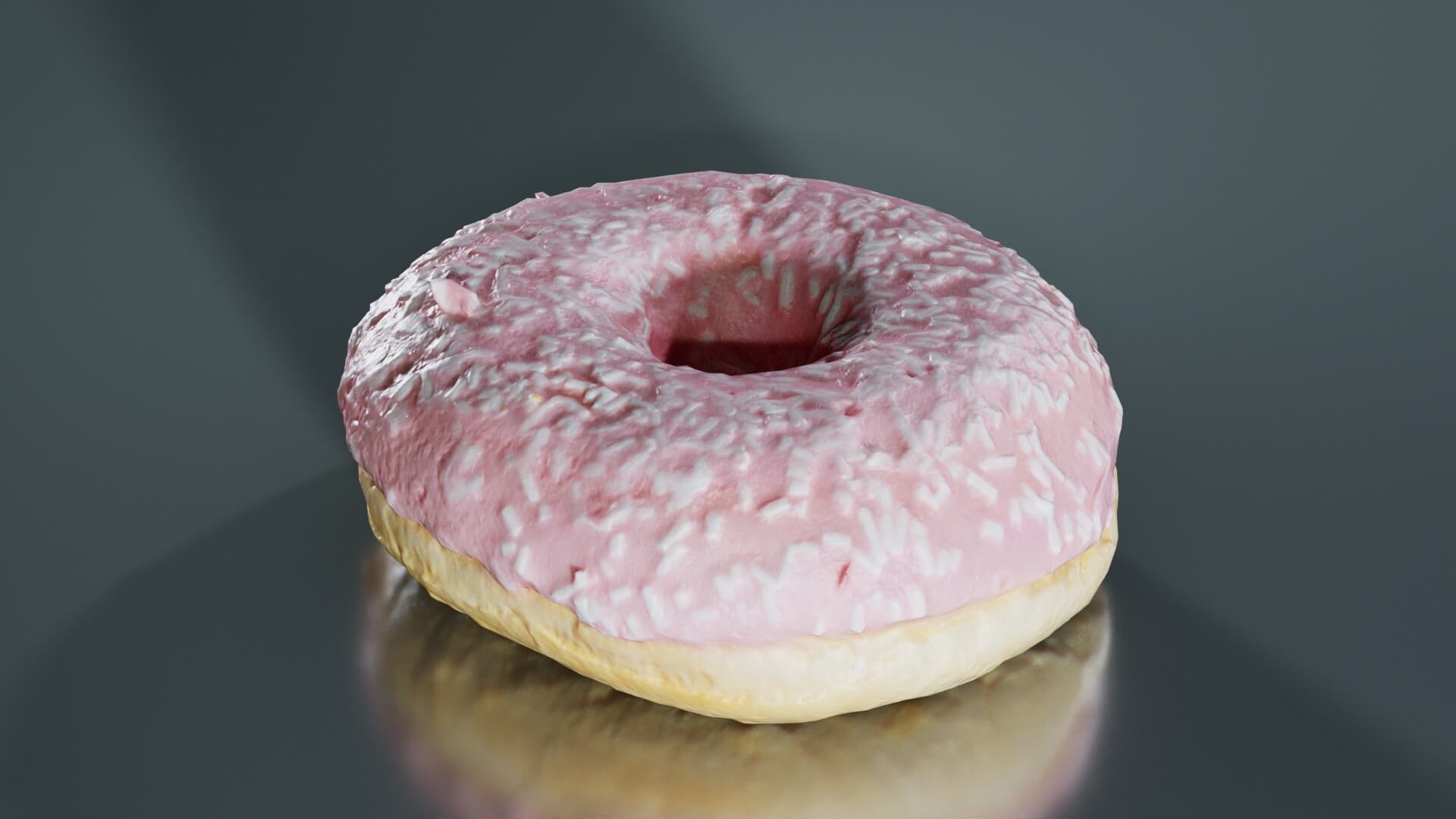 Sprinkle Donut - 3D Model by Polygonal Miniatures