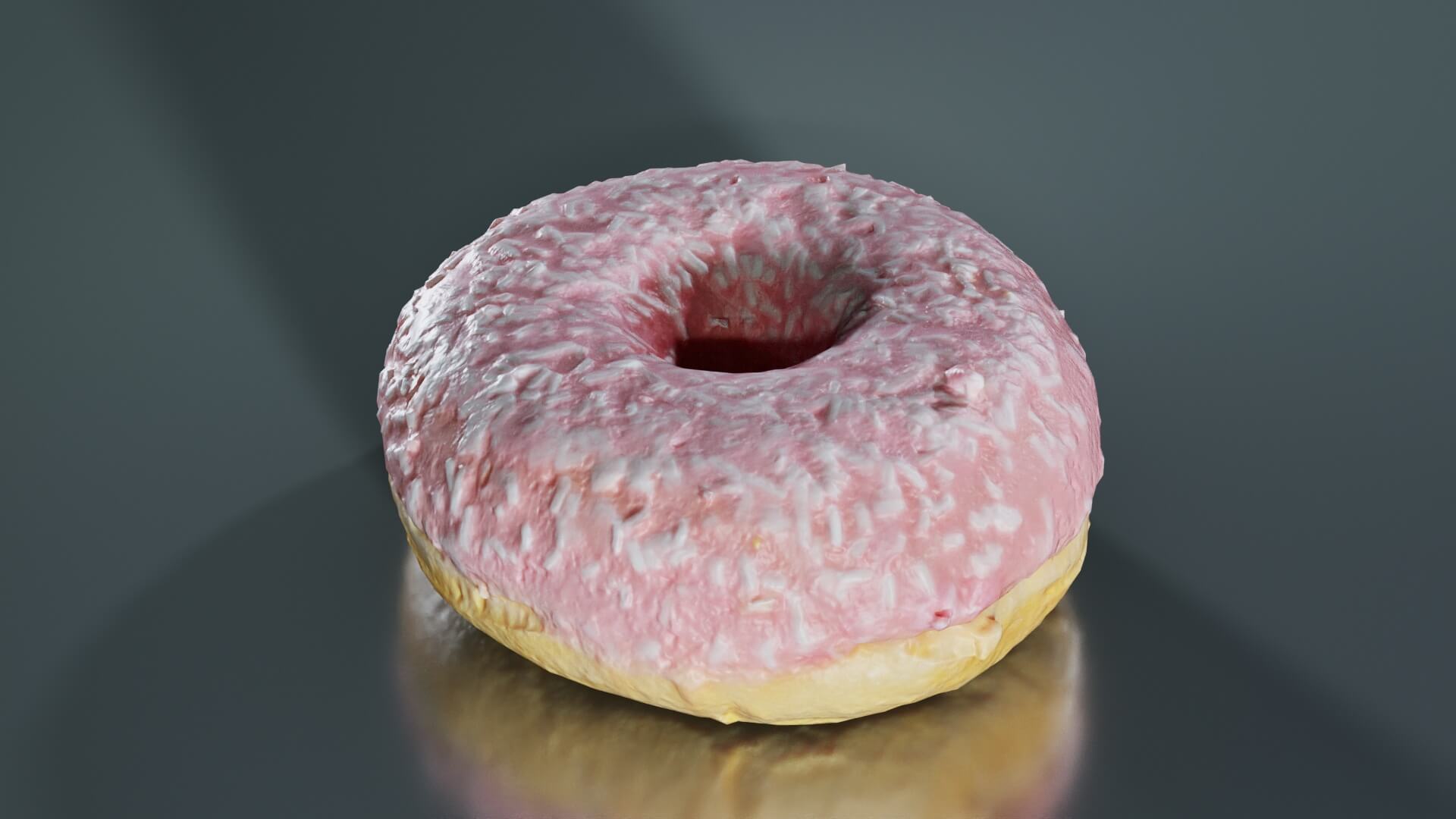 Sprinkle Donut - 3D Model by Polygonal Miniatures